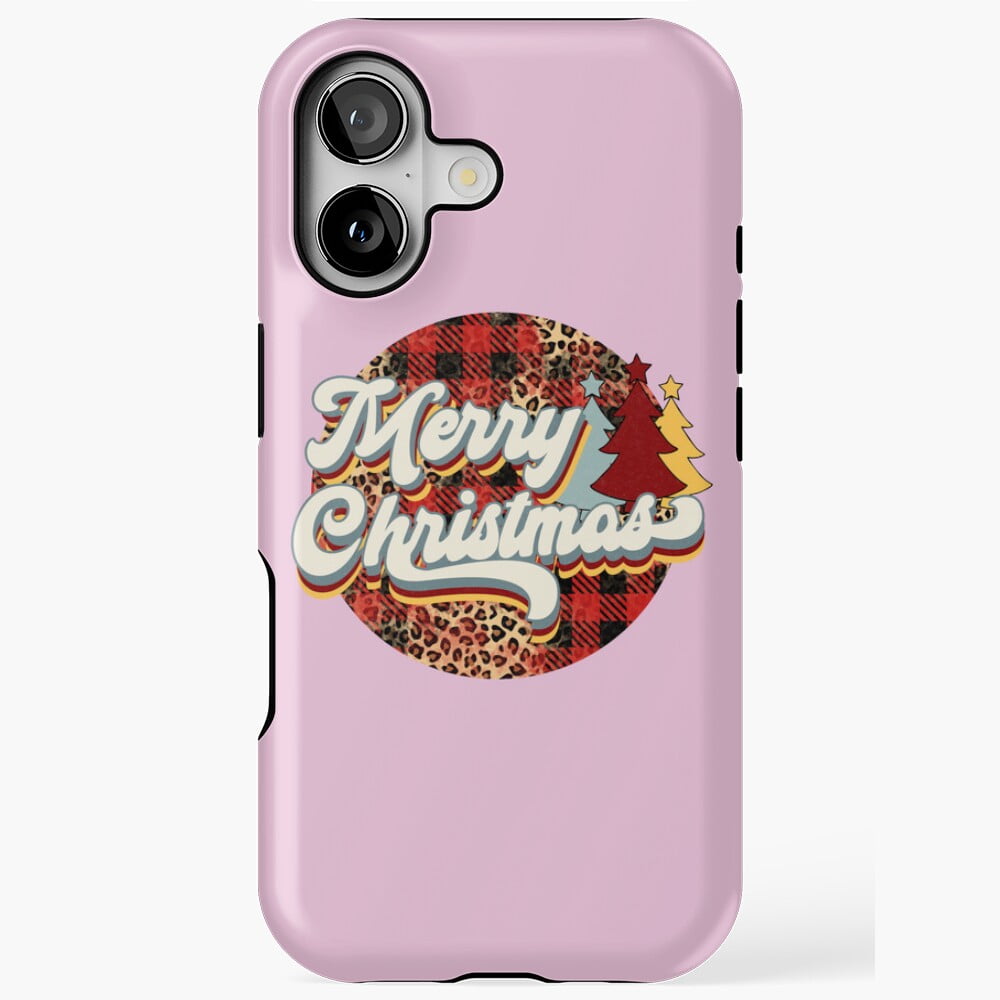 Classic Merry Christmas Holiday Phone Cover for iPhone 11 12 13 14 15 ...