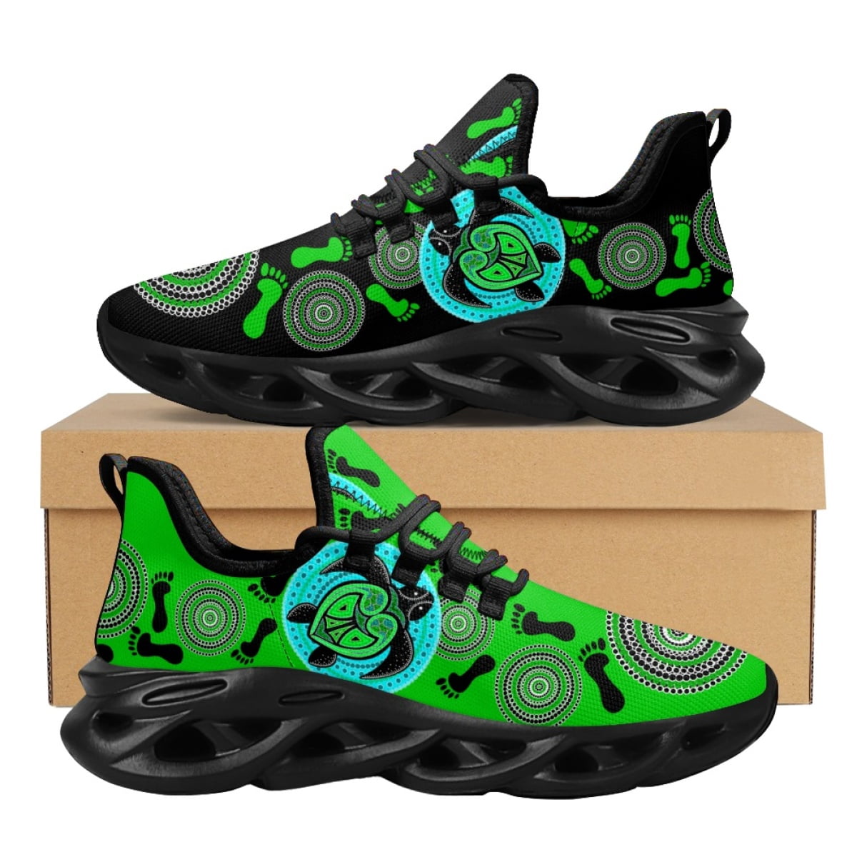 Classic Mesh Shoes Australia Aboriginal Turtle Indigenous Art Design ...