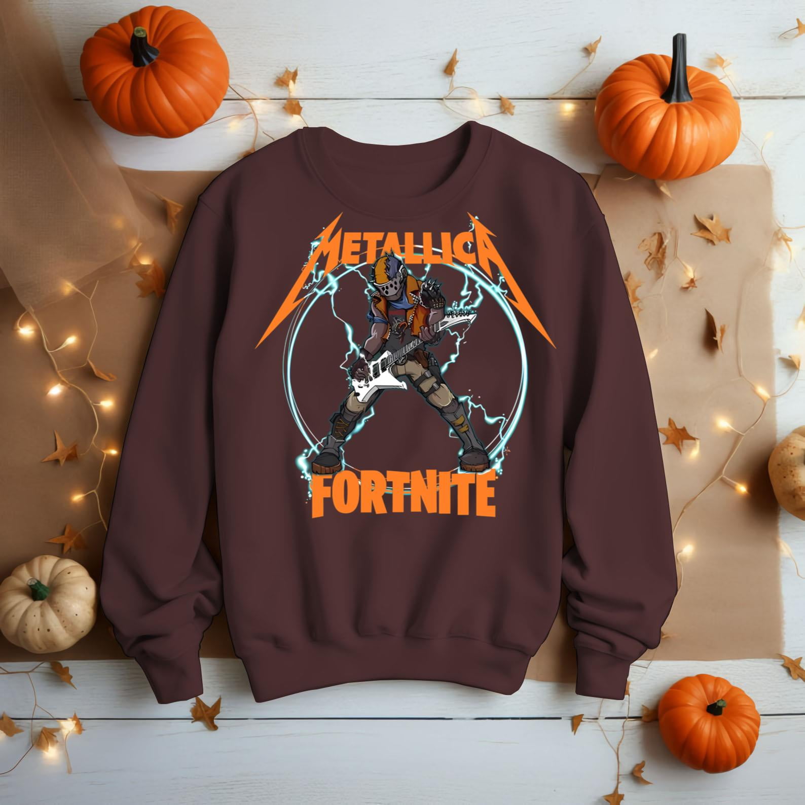 Classic Metal Band Inspired Fortnite Collab Shirt, Rock Music Fan ...