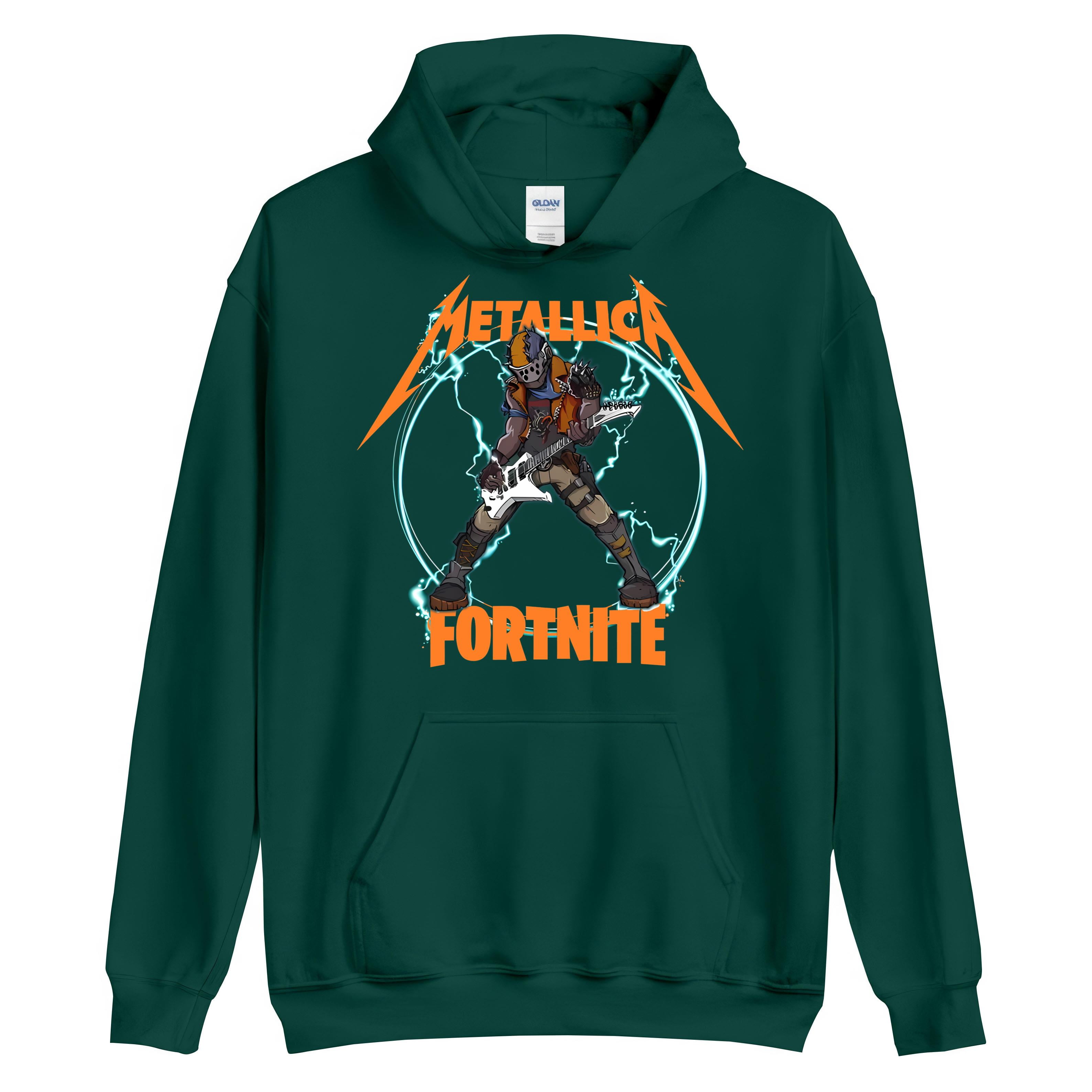 Classic Metal Band Inspired Fortnite Collab Shirt, Rock Music Fan ...