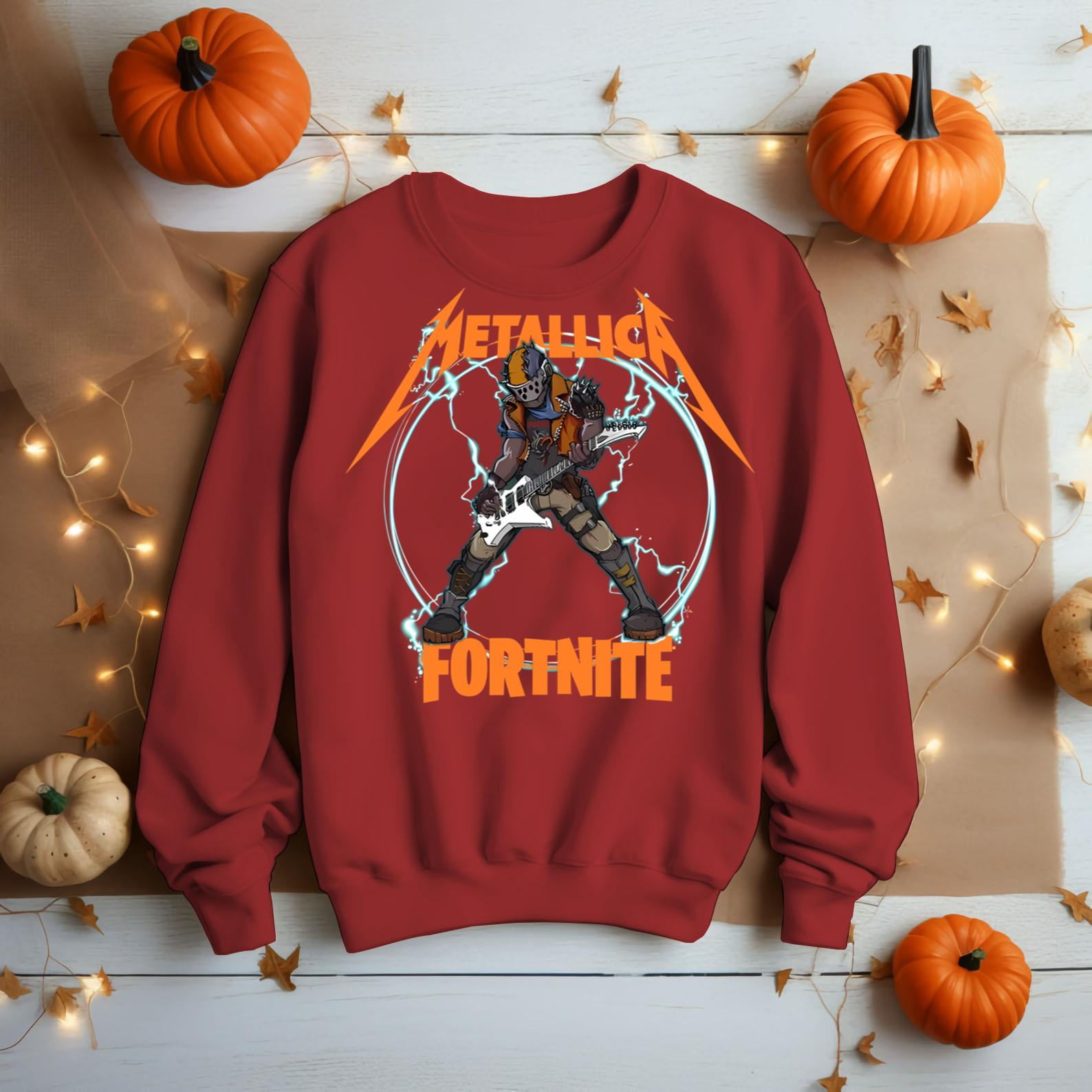 Classic Metal Band Inspired Fortnite Collab Shirt, Rock Music Fan ...