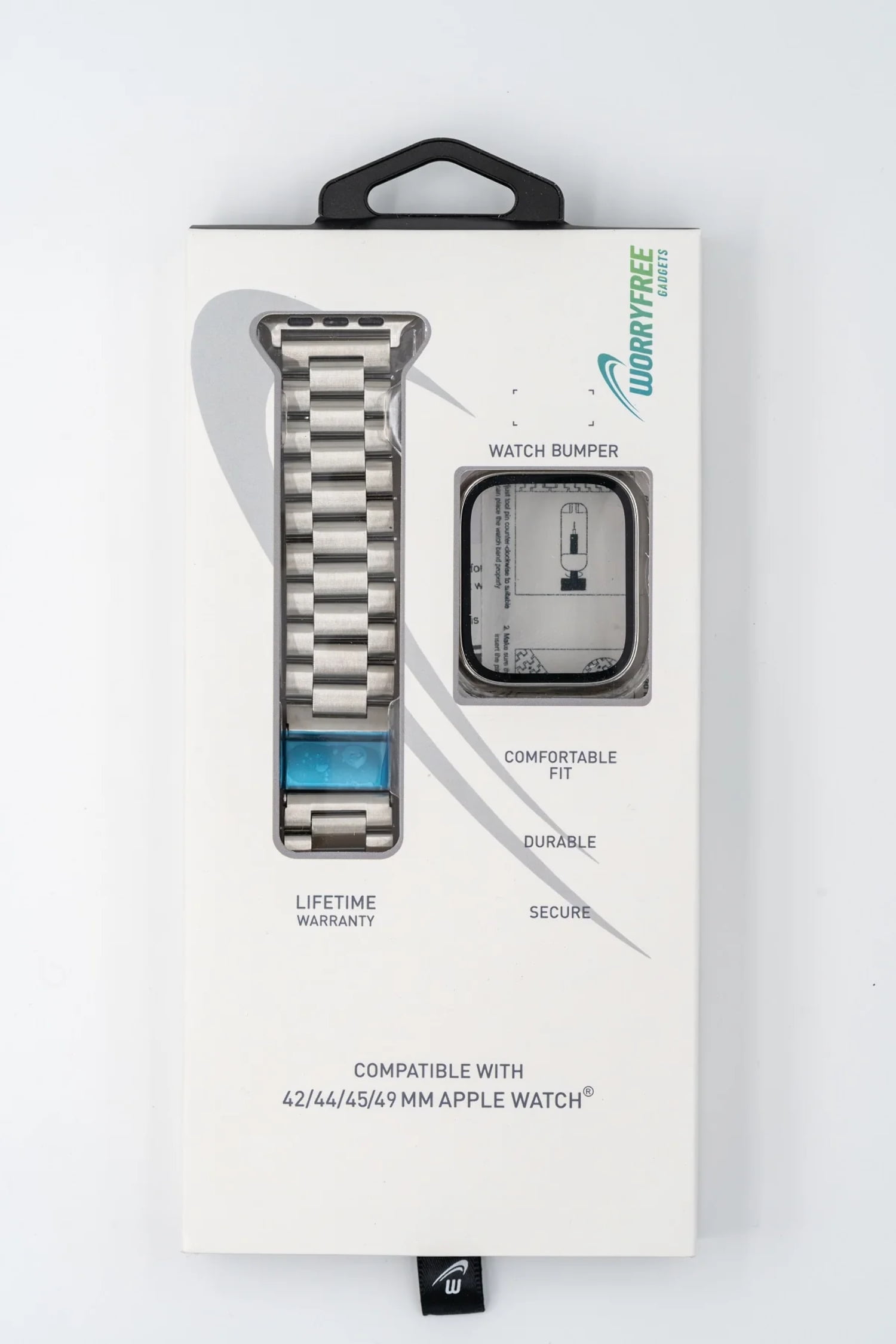 Classic Metal Band with Bumper Case for Apple Watch 38/40/41mm 42/44 ...