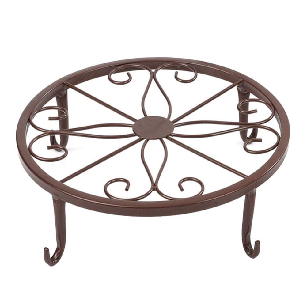 Classic Metal Iron Art Plant Pot Stand Flowerpot Base Holder Rack ...