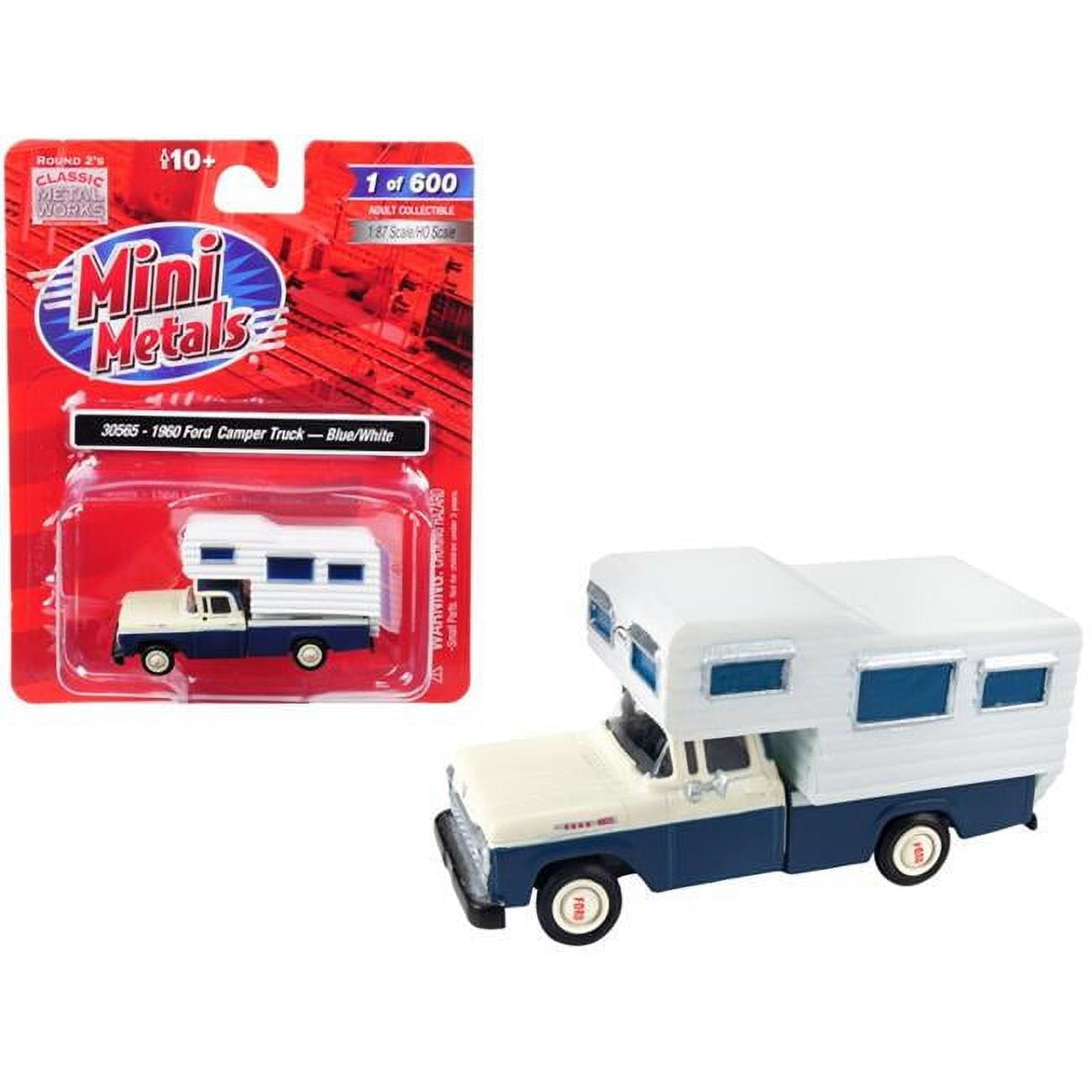 Classic Metal Works 30565 1960 Ford Camper Truck with 1 by 87 HO Scale ...