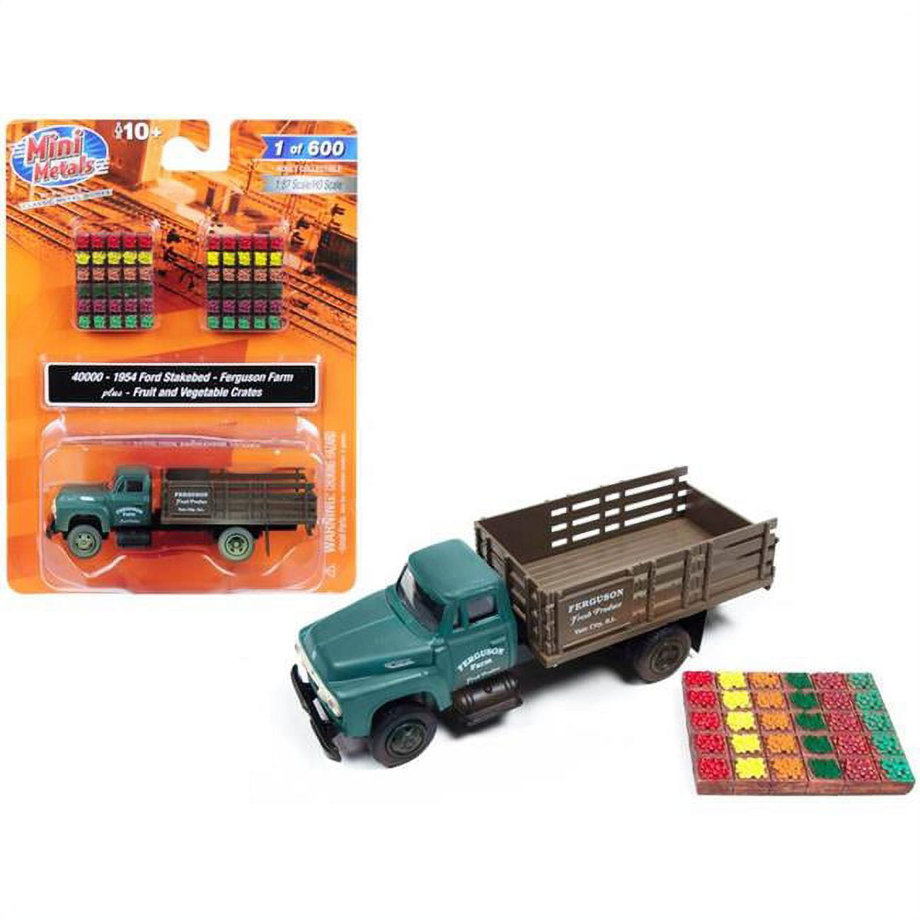 Classic Metal Works 40000 1954 Ford Stake Bed Truck Ferguson Farm with ...