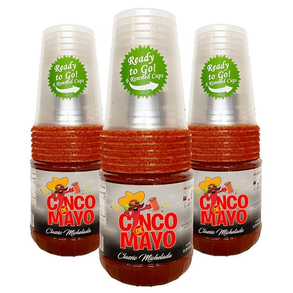 Classic Michelada Mix | Cinco De Mayo Ready-To-Go 3 Pack with Liquor ...