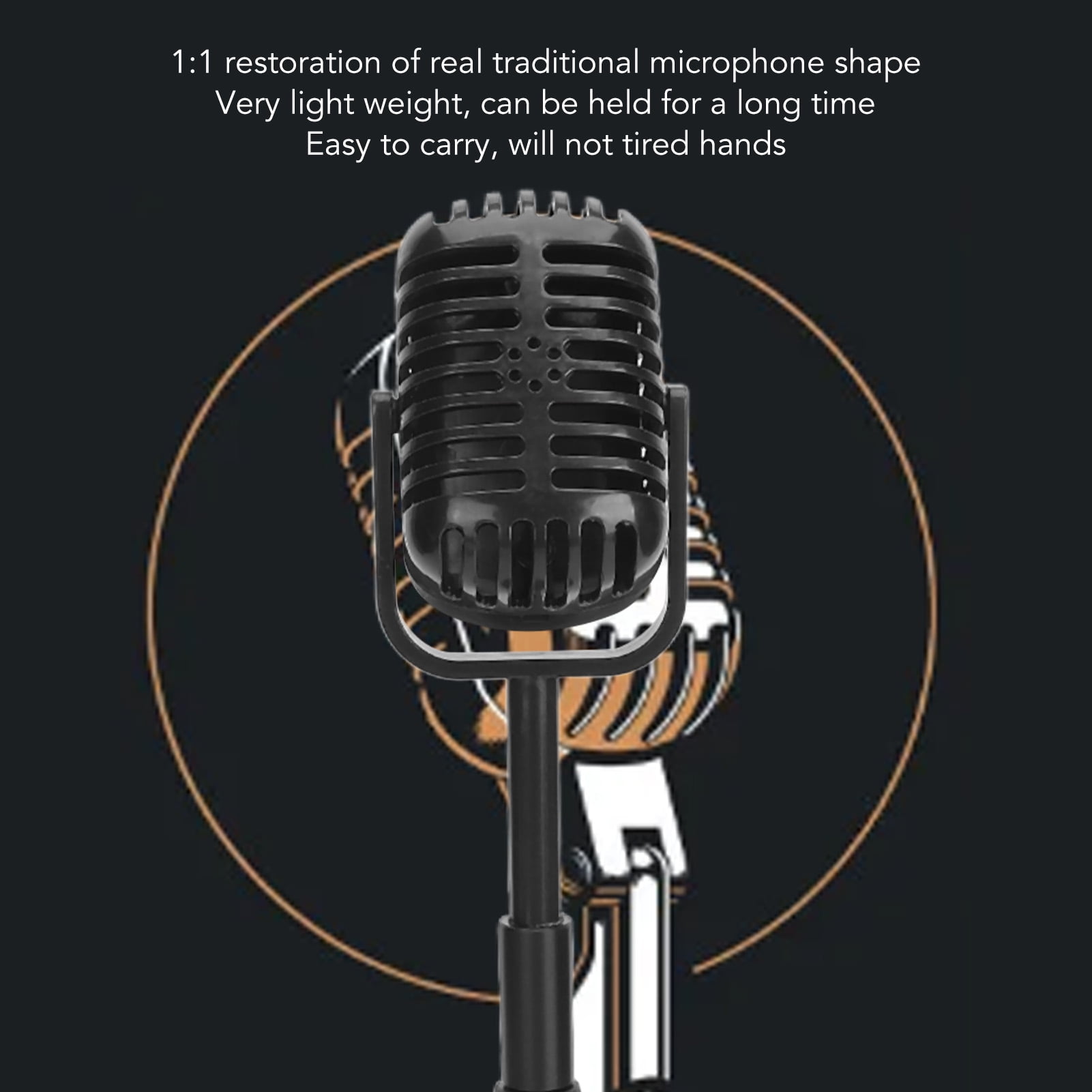 Classic Microphone Replica, Ideal For Costume Parties Film Props ...