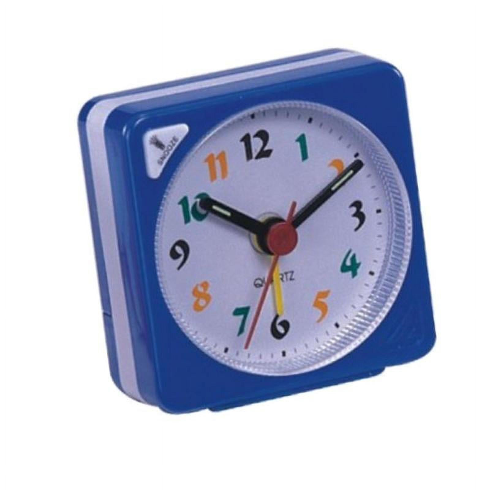 Classic Mini Battery Alarm Clock Small Sauqre Travel Clock With Light ...