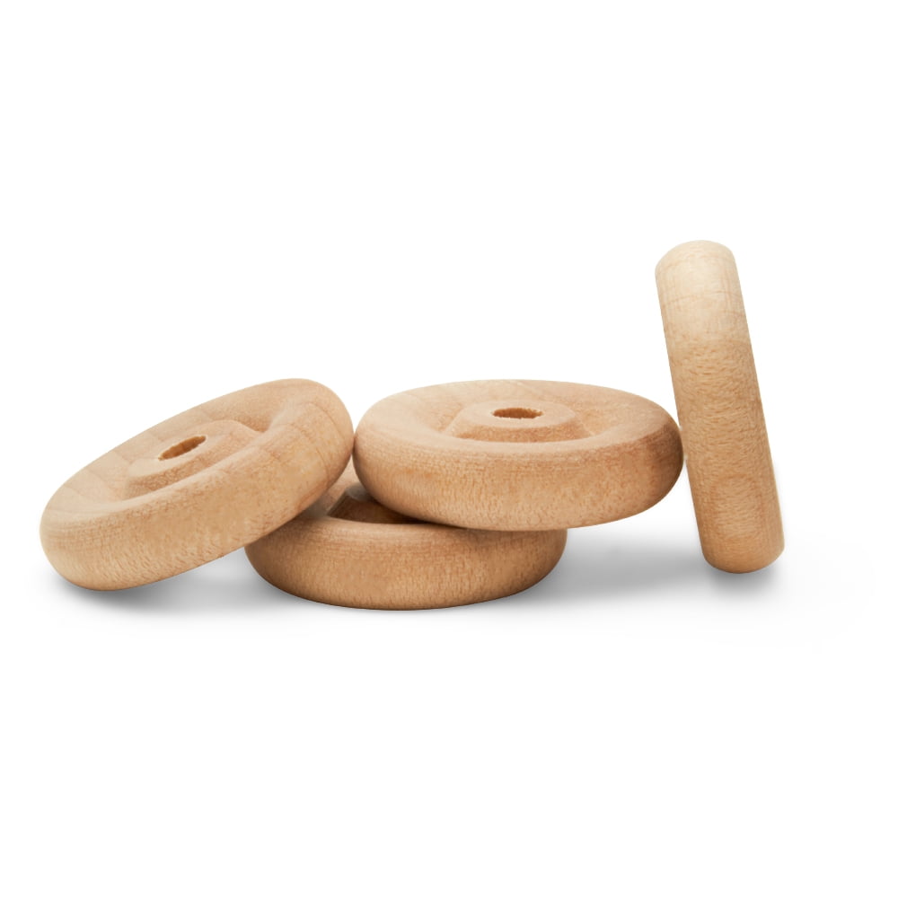 Classic Mini Wooden Wheels, Great for Crafts Too, 3/4 Inch Diameter, 3/ ...
