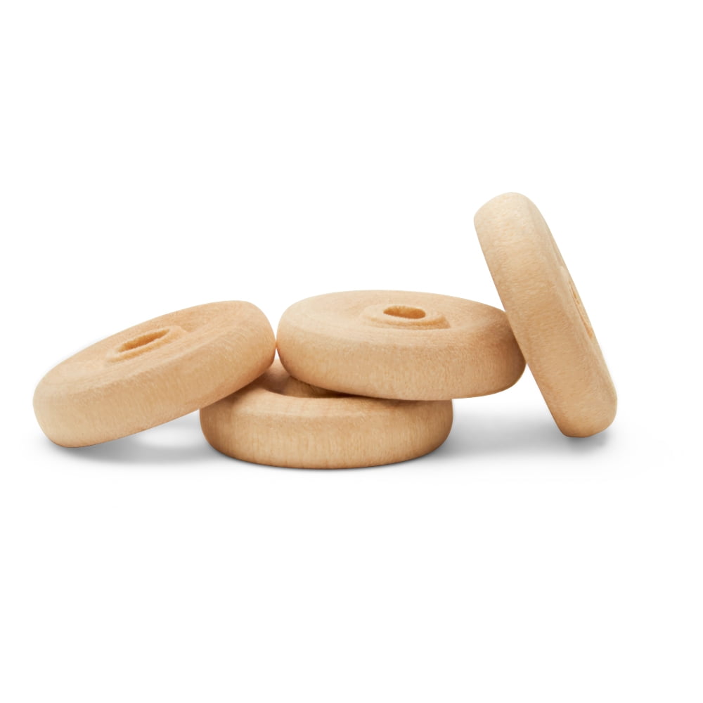 Classic Mini Wooden Wheels, Great for Crafts Too, 3/4 Inch Diameter, 3/ ...