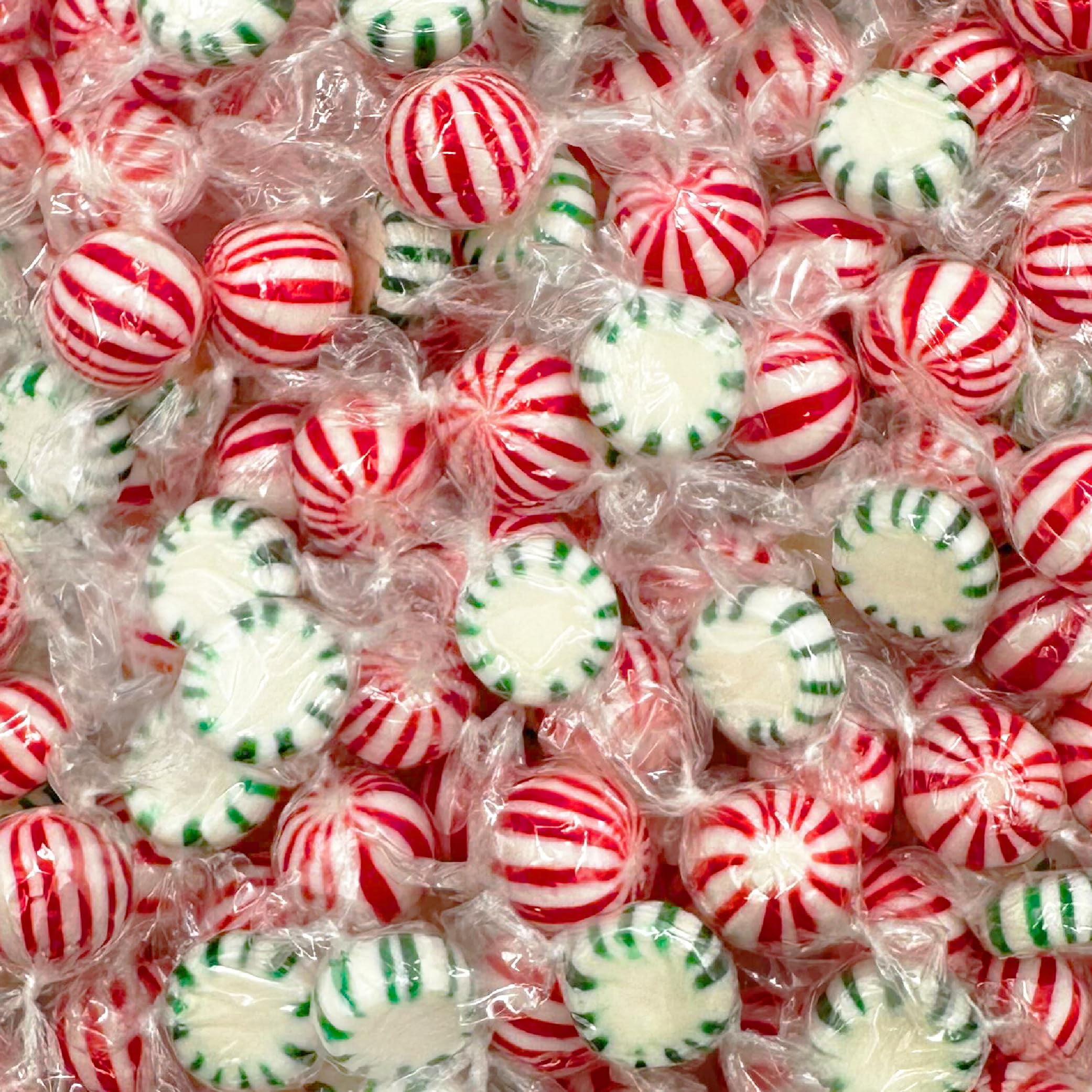 Classic Mint Hard Candy Mix |2-Pound Bag| Jumbo Mint Balls and ...