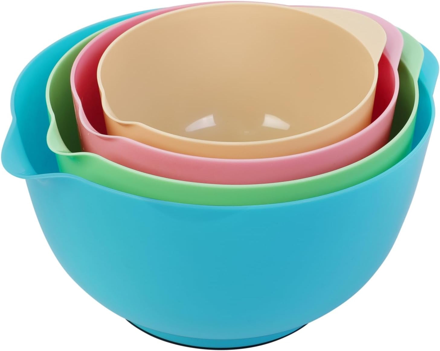 Classic Mixing Bowl Set, BPA Free Plastic, Microwave and Dishwasher ...