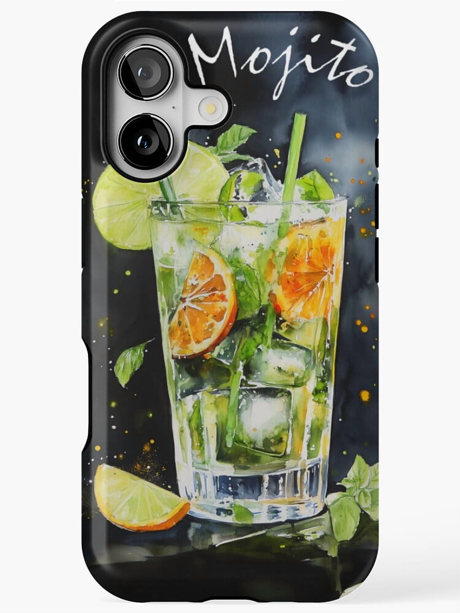 Classic Mojito Cocktail Lettering Phone Case for iPhone 17 16 15 14 13 ...