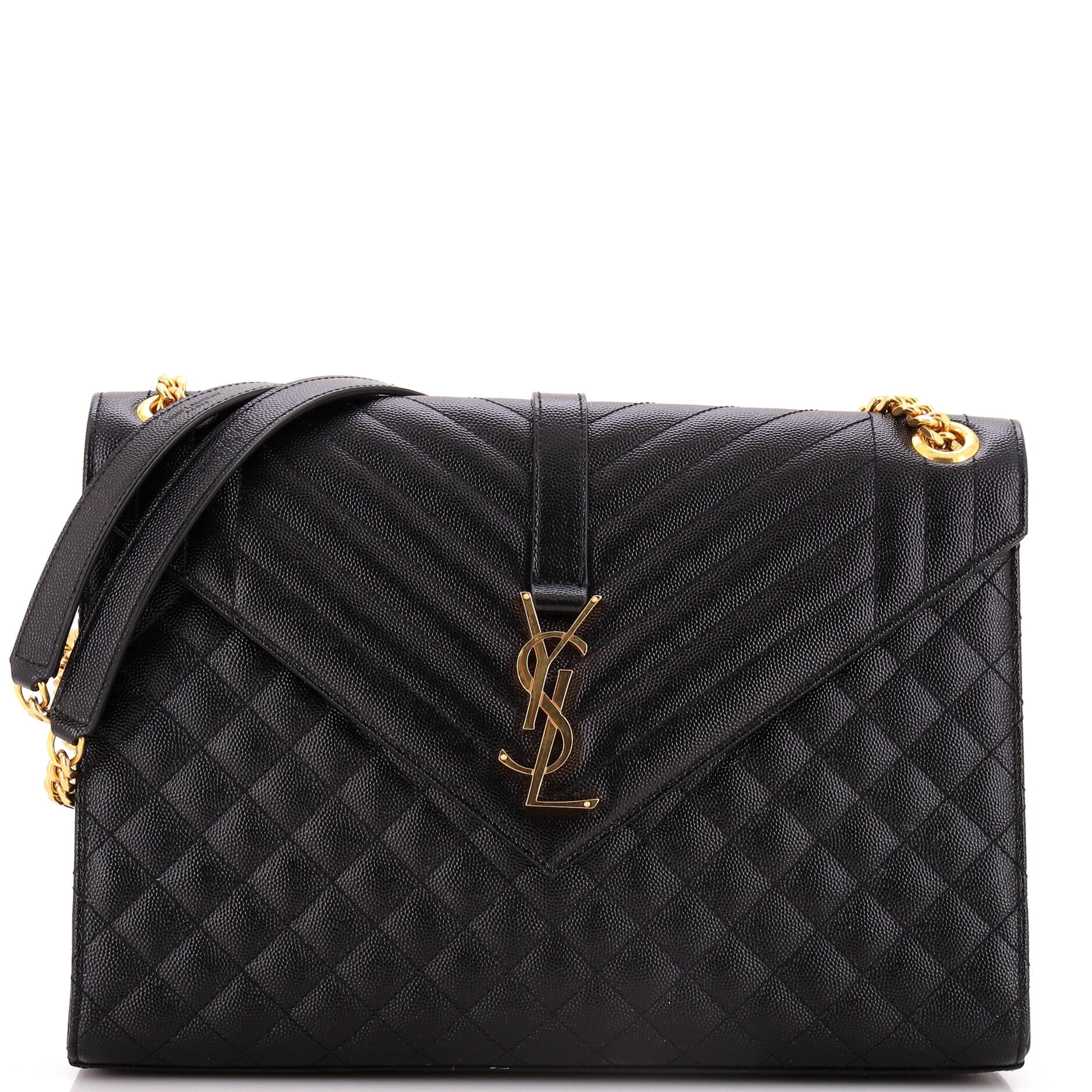 Pre-Owned Classic Monogram Envelope Satchel Mixed Matelasse Leather ...