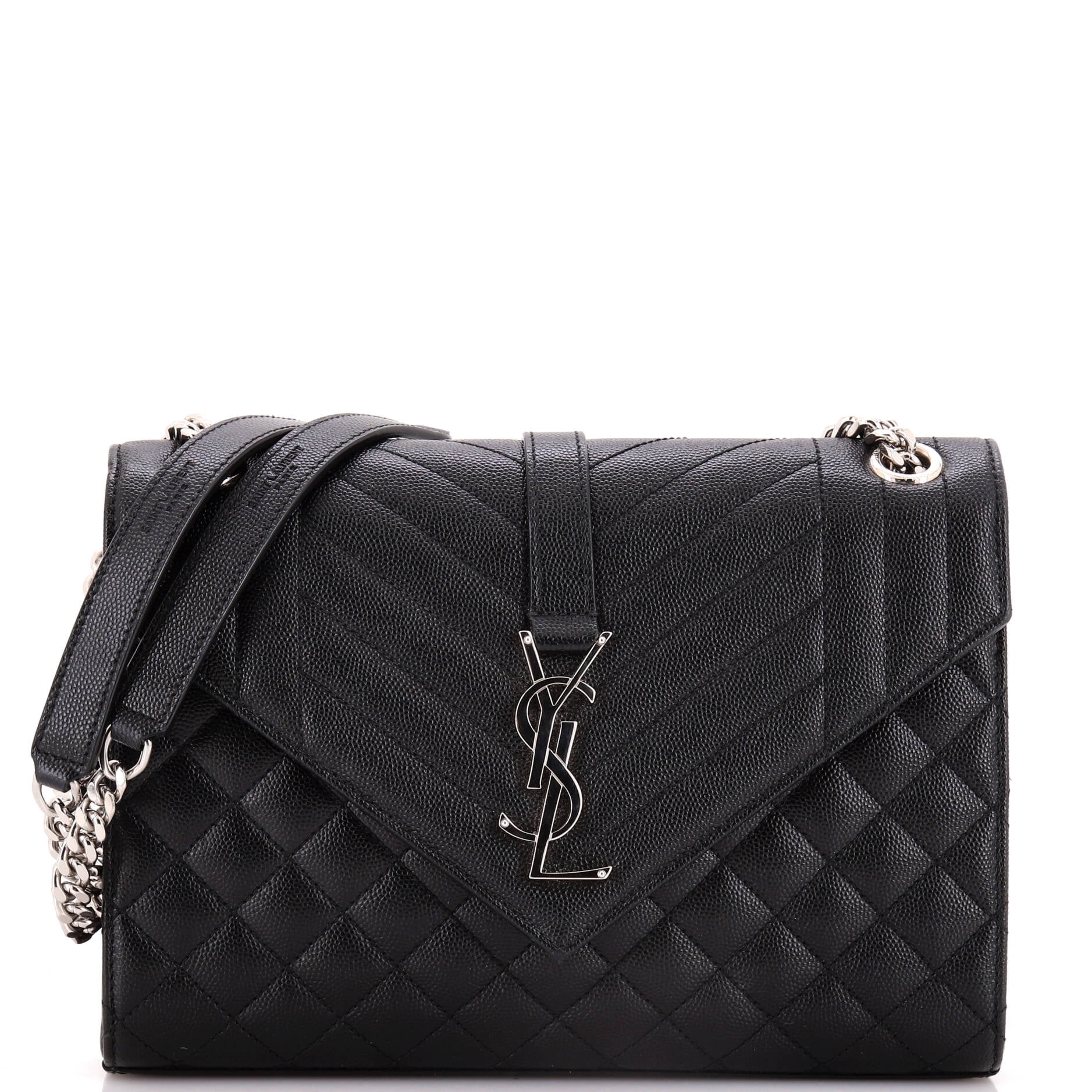 Pre-Owned Classic Monogram Envelope Satchel Mixed Matelasse Leather ...