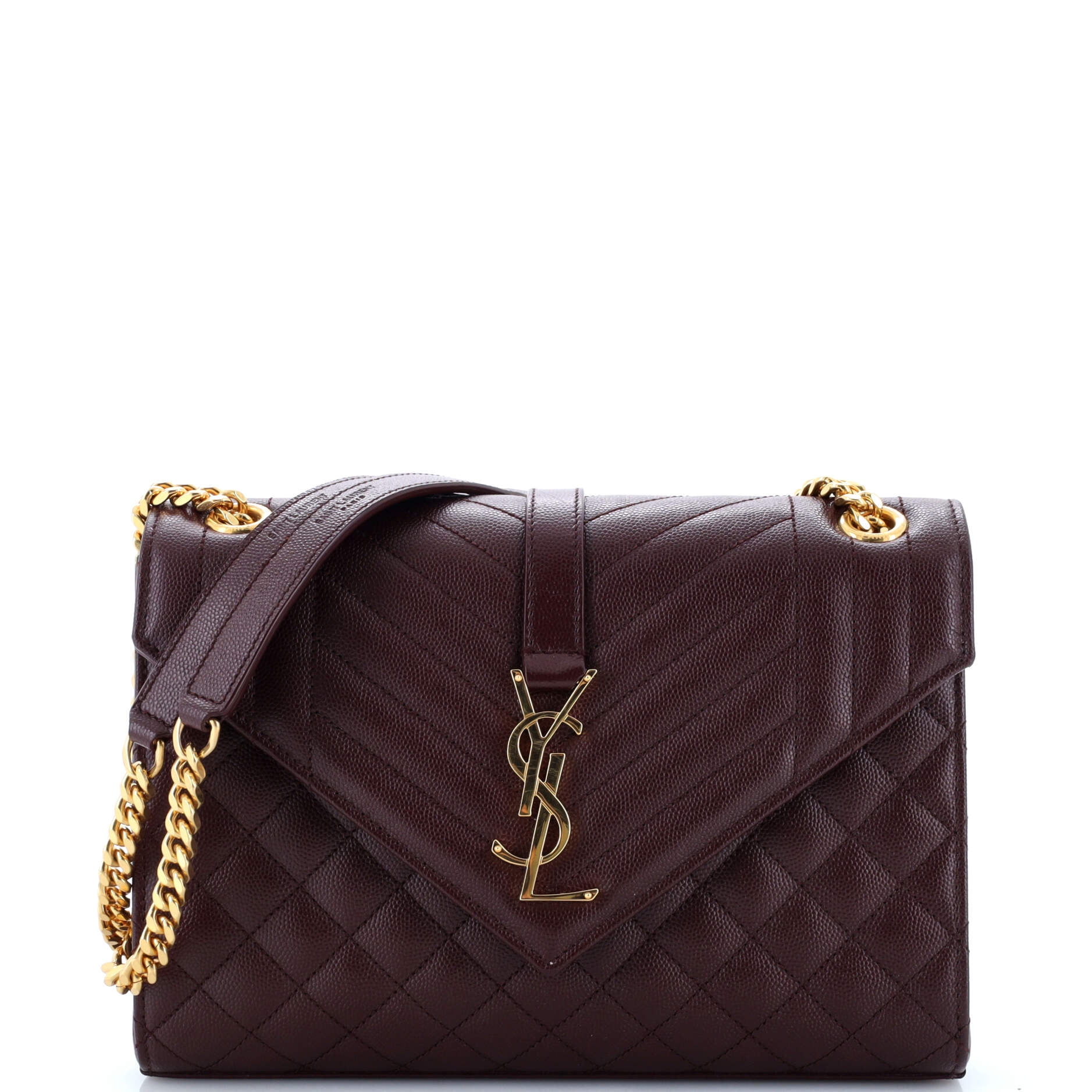 Pre-Owned Classic Monogram Envelope Satchel Mixed Matelasse Leather ...