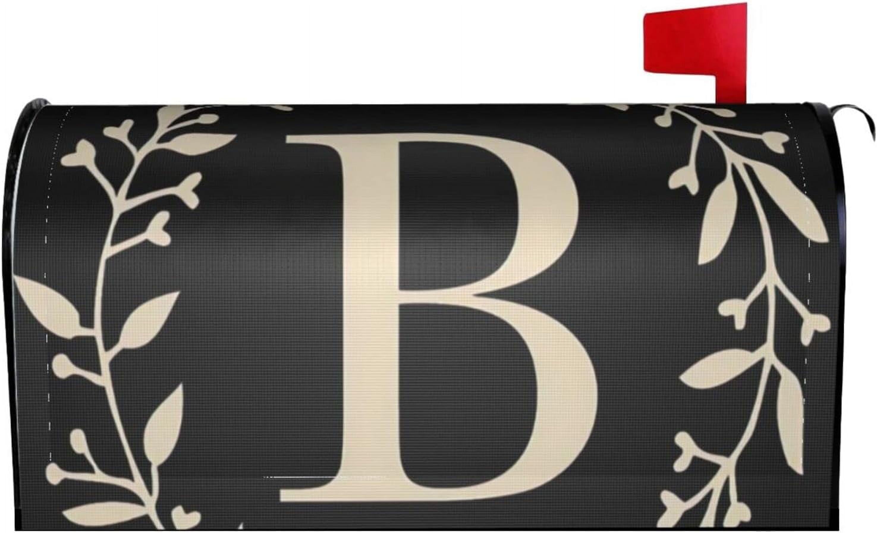 Classic Monogram Letter B Mailbox Cover Magnetic Standard Size ...