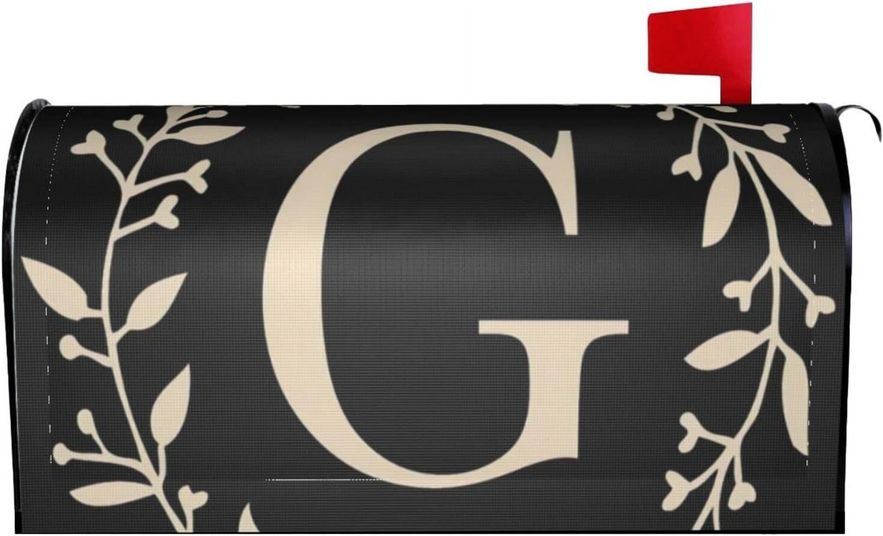 Classic Monogram Letter G Mailbox Cover Magnetic Standard Size ...