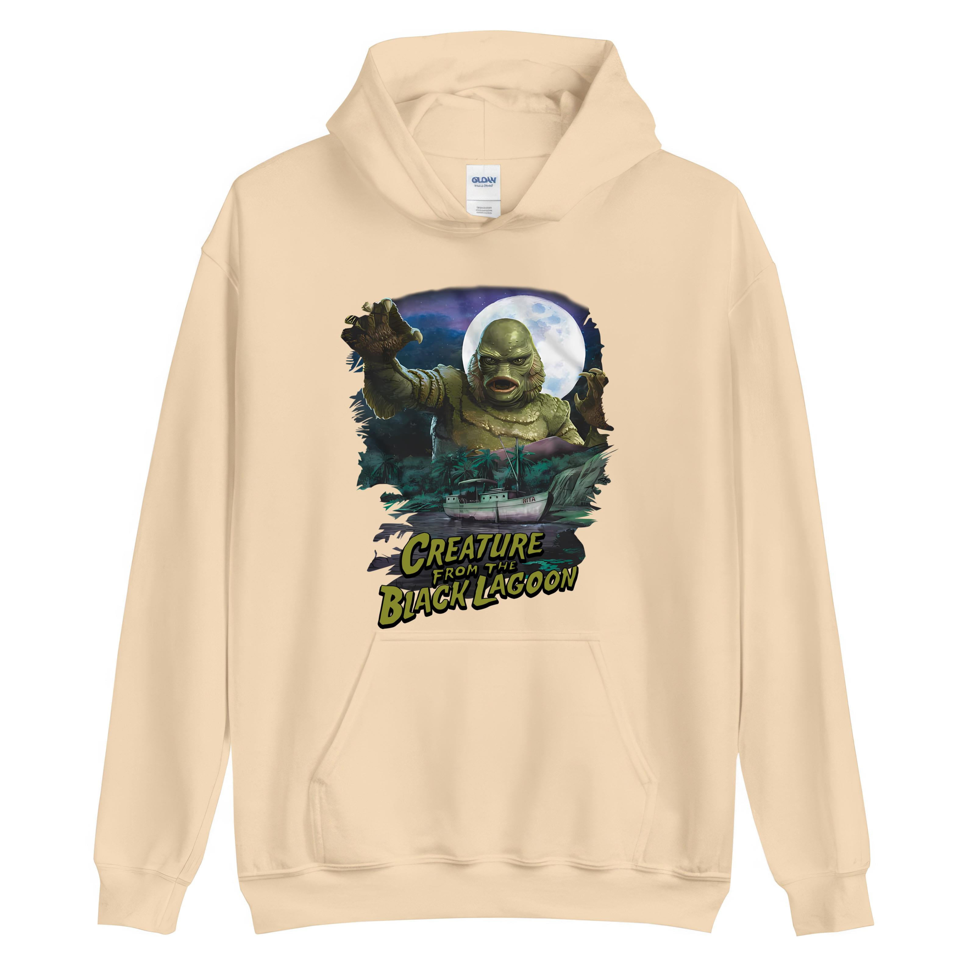 Classic Monster Creature From The Black Lagoon Boat Scene Graphic ...