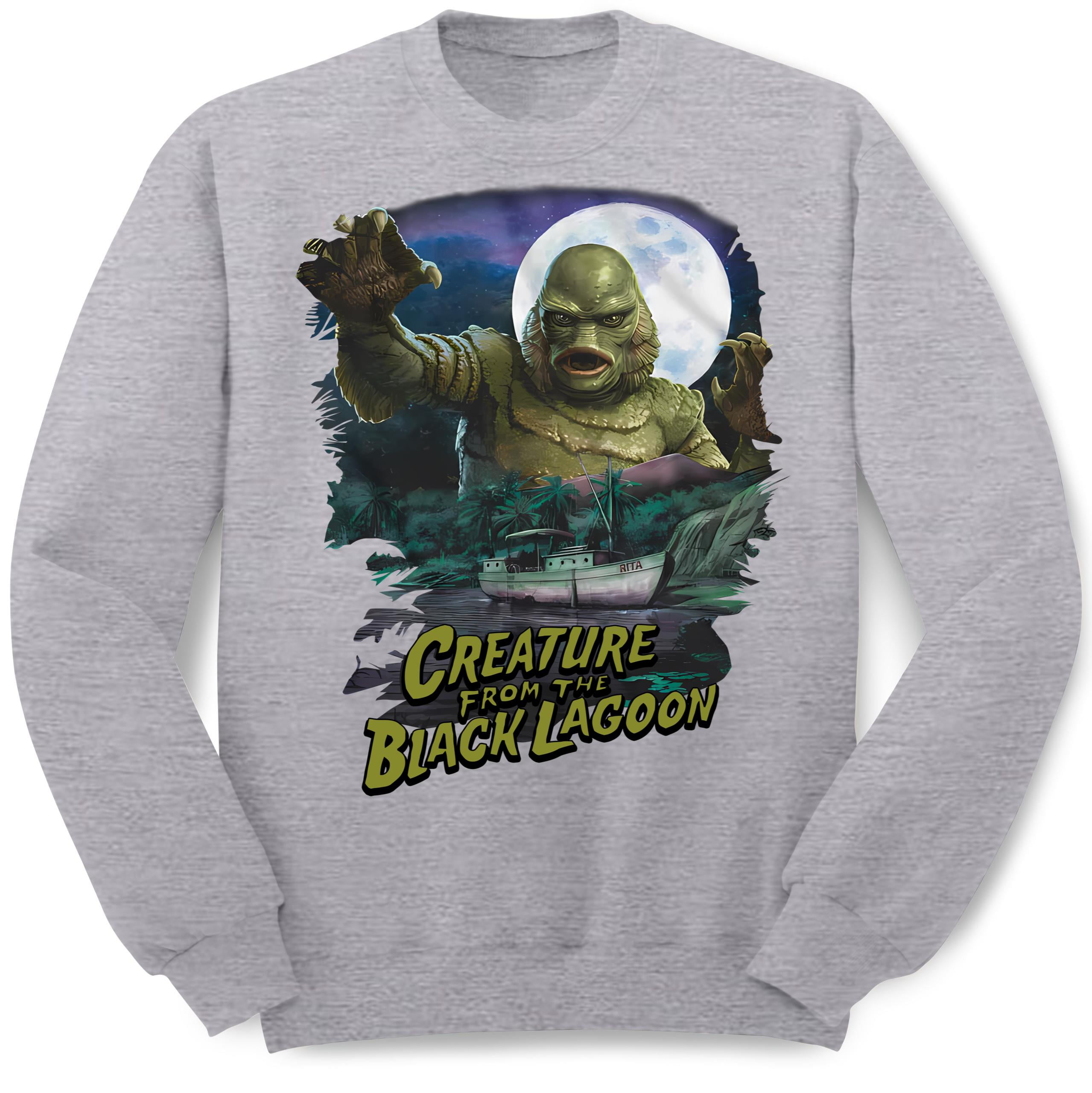 Classic Monster Creature From The Black Lagoon Boat Scene Graphic ...