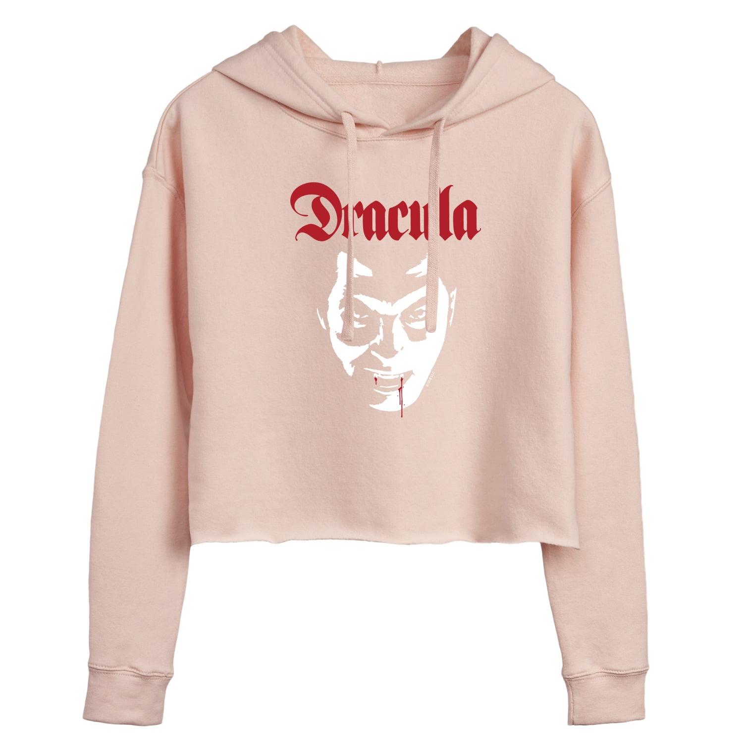 Classic Monsters - Dracula - Blood Dripping from Lip - Juniors Cropped ...