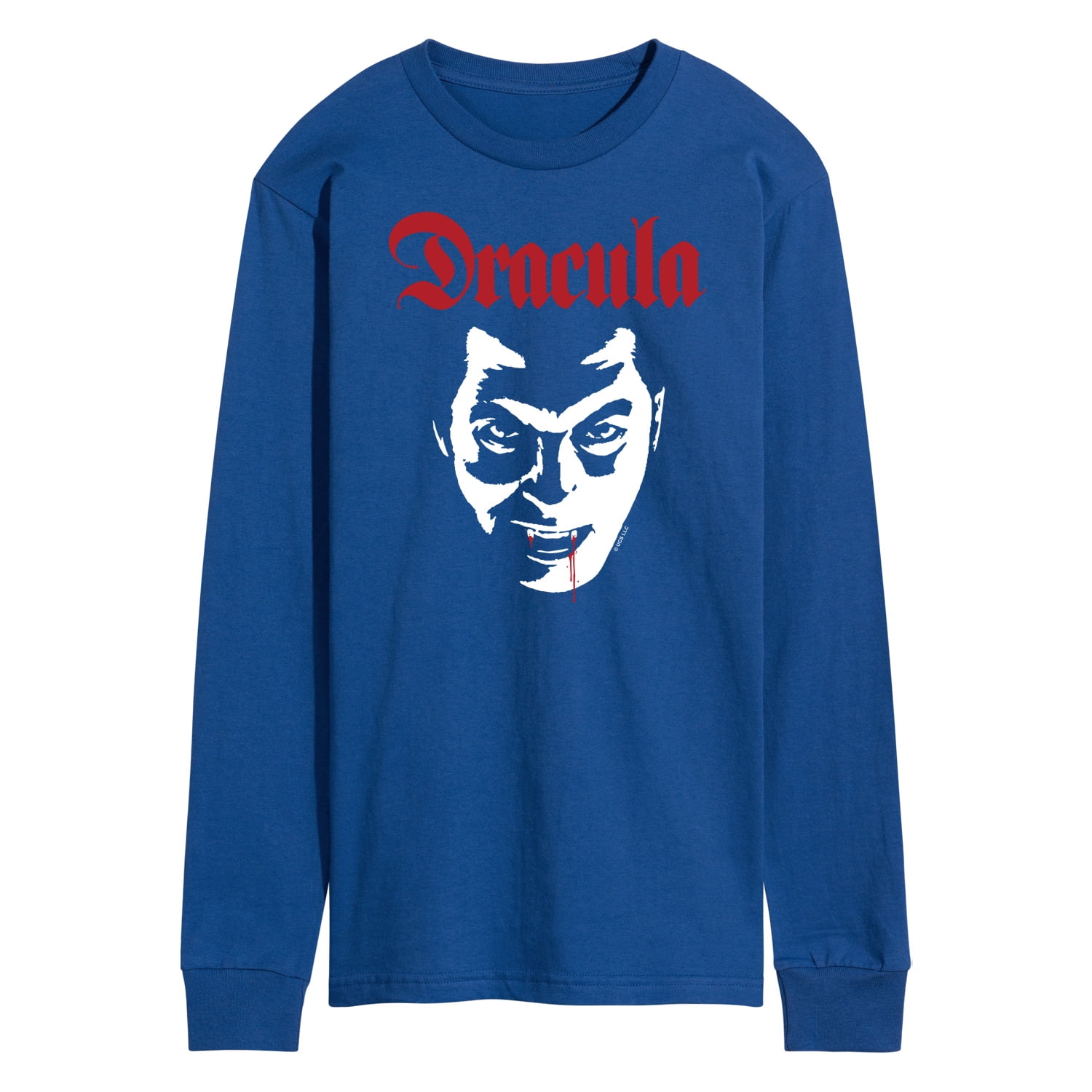 Classic Monsters - Dracula - Blood Dripping from Lip - Men's Long ...