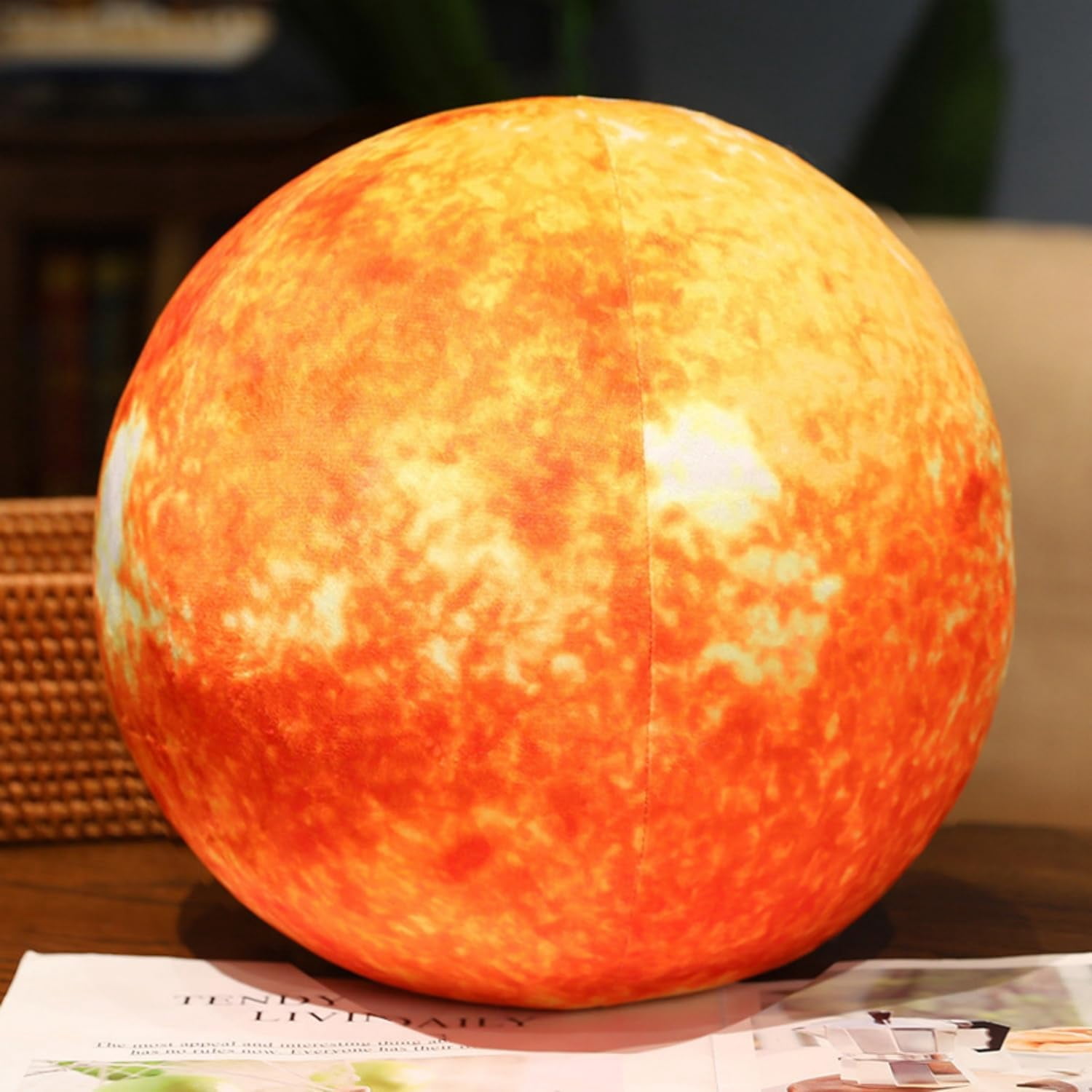 Classic Moon Round Planet Plush Throw Pillow Home Decor - Walmart.com