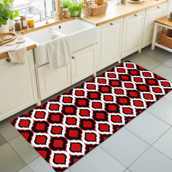 Classic Moroccan Pattern Rectangle Area Rug 2x6ft,Living Room Rug Non ...