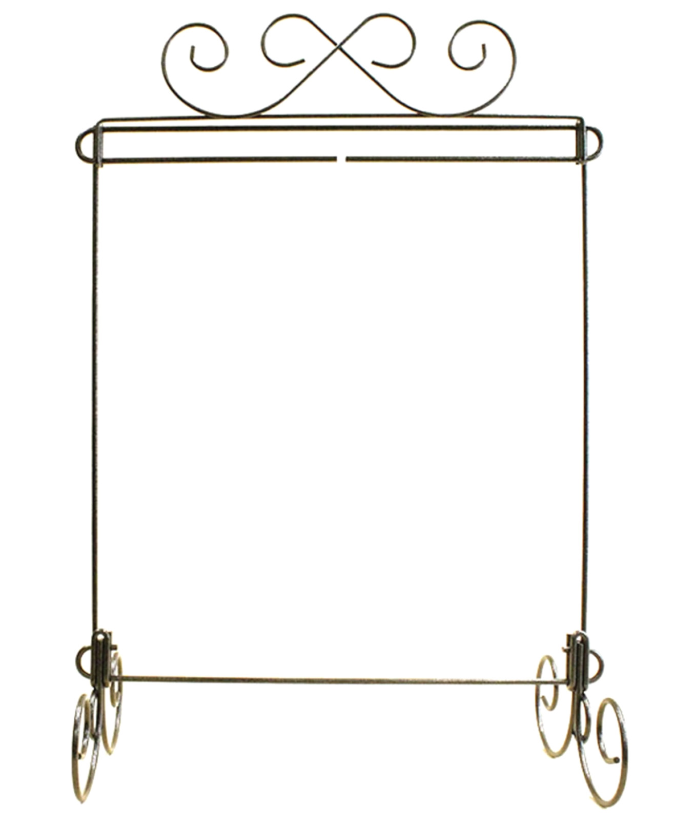 Classic Motifs 12 Inch x 14 Inch Scroll Single Stand Charcoal - Walmart.com