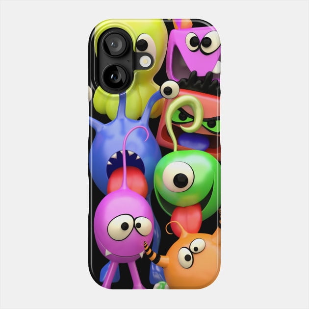 Classic Movie Monsters Collage in a Retro Style Case for iPhone 11 - 17 ...