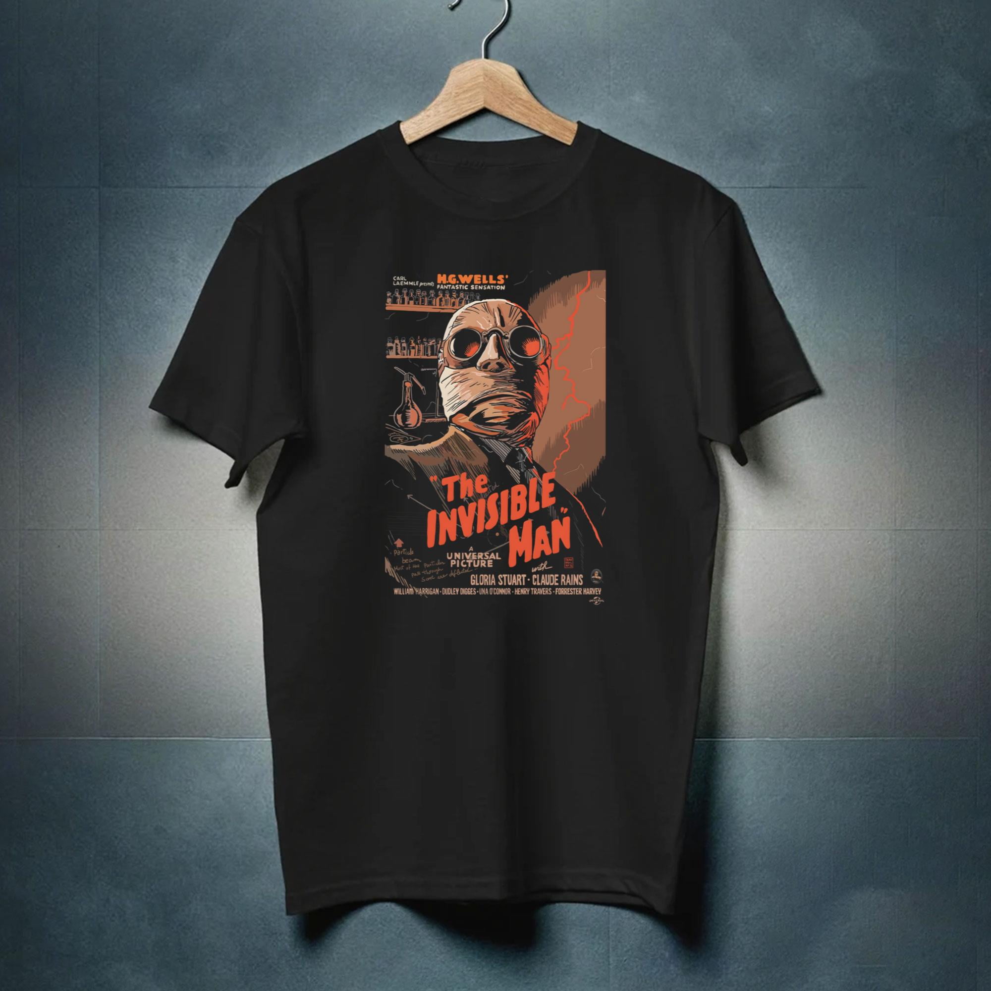 Classic Movie Poster Inspired Shirt, The Invisible Man Graphic Tee ...