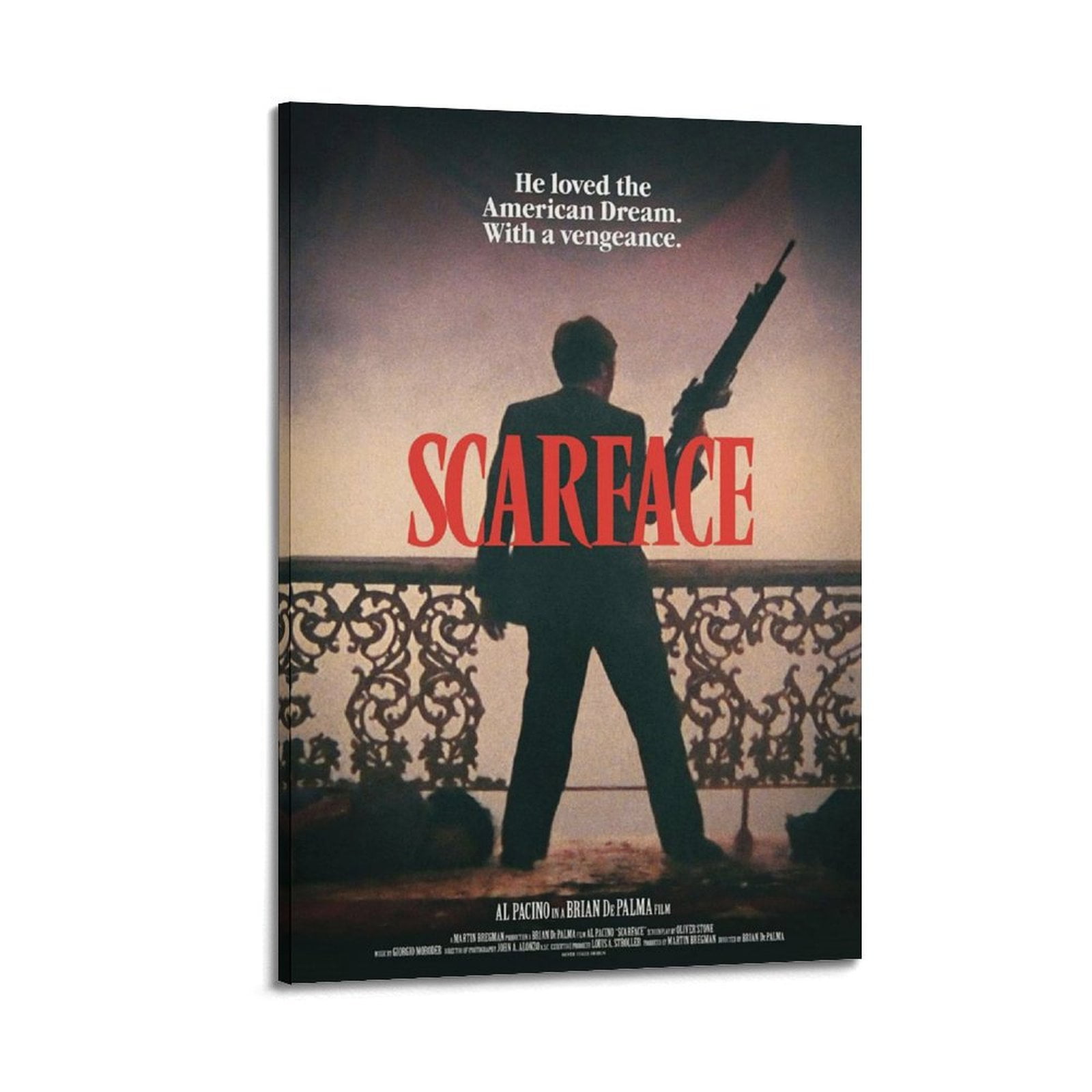 Classic Movie Poster Scarface Poster Poster Wall Art Canvas Aesthetic ...