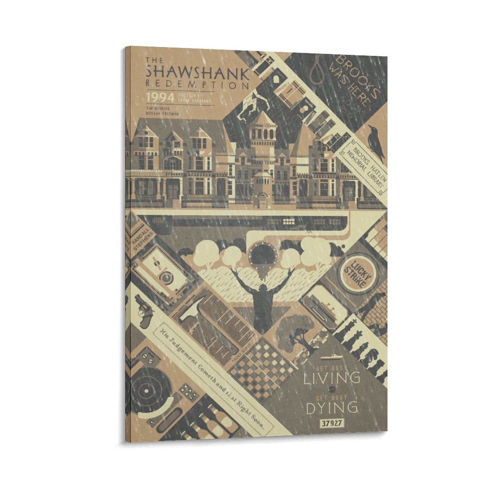 Classic Movie Poster The Shawshank Redemption (18) Canvas Wall Art ...