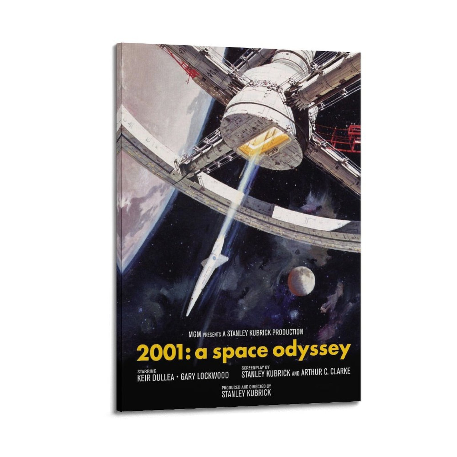Classic Movie Vintage Poster 2001 A Space Odyssey Painting Vintage ...