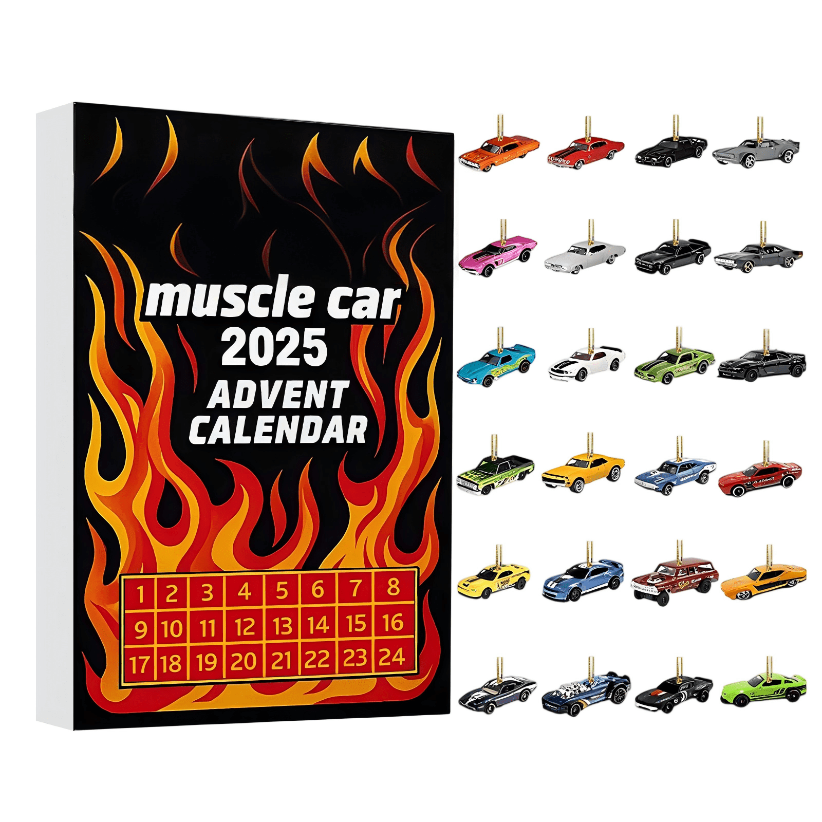 Classic Muscle Car Advent Calendar 2025 · 24-Day Countdown with Mini ...