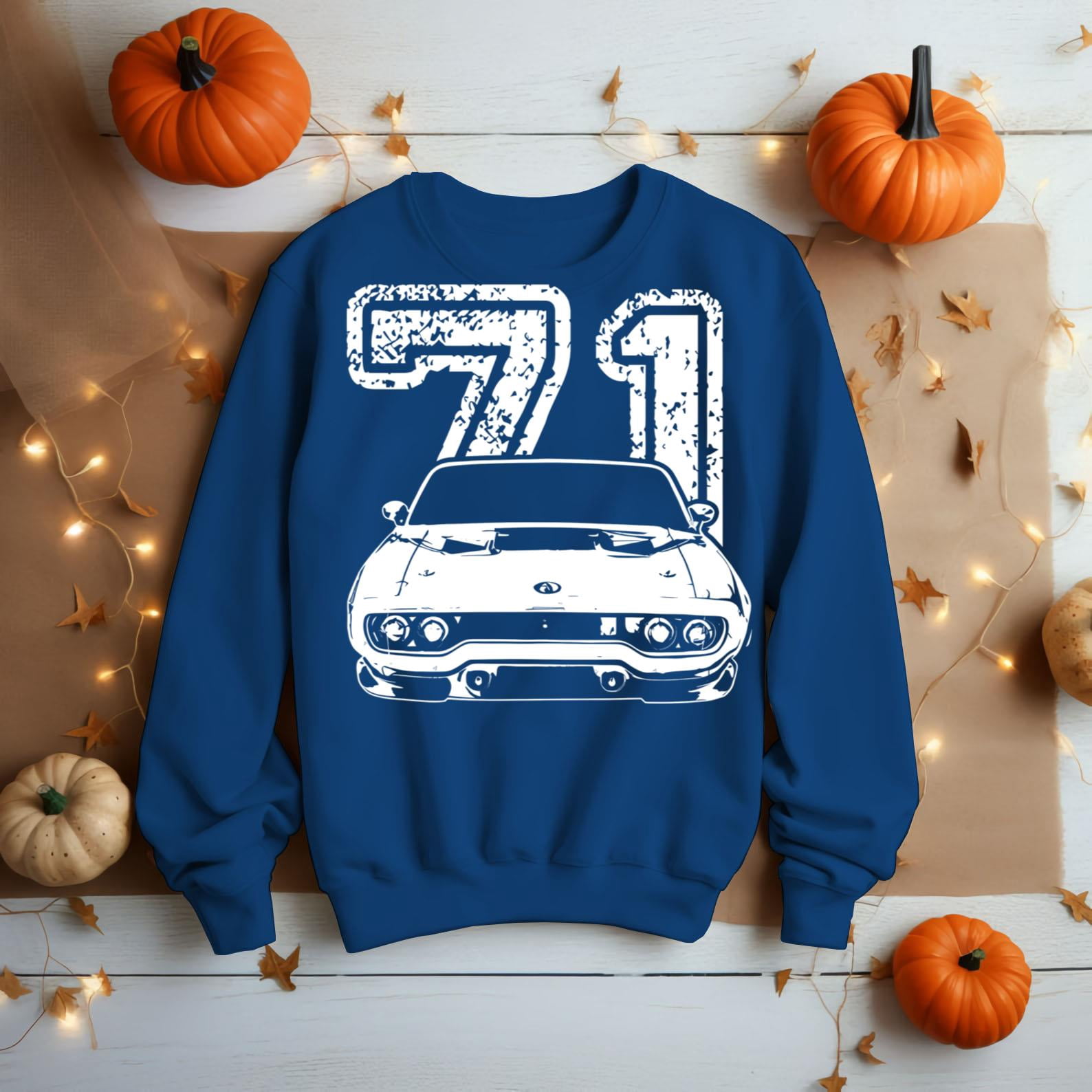 Classic Muscle Car Front End Silhouette Retro Graphic Shirt for ...