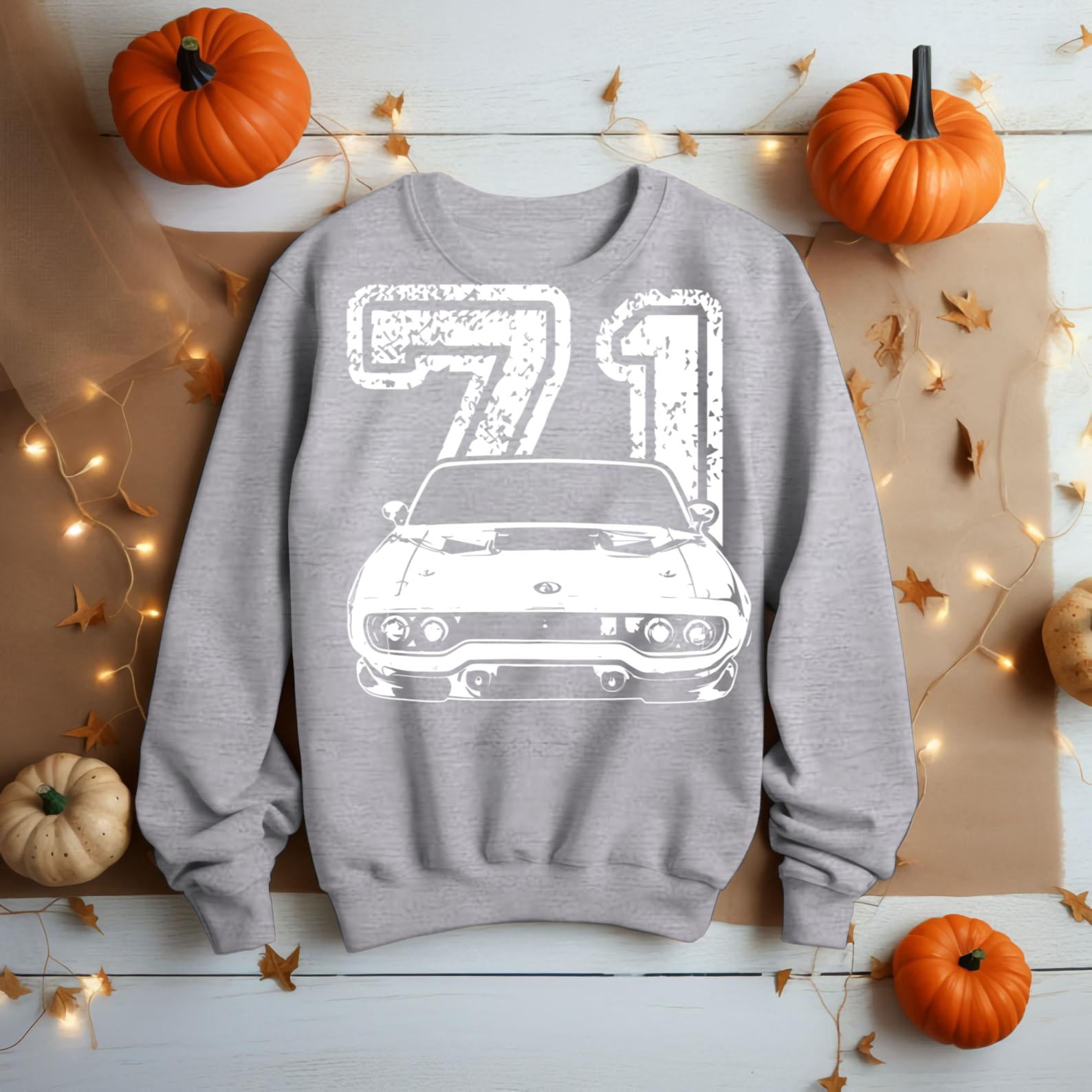 Classic Muscle Car Front End Silhouette Retro Graphic Shirt for ...