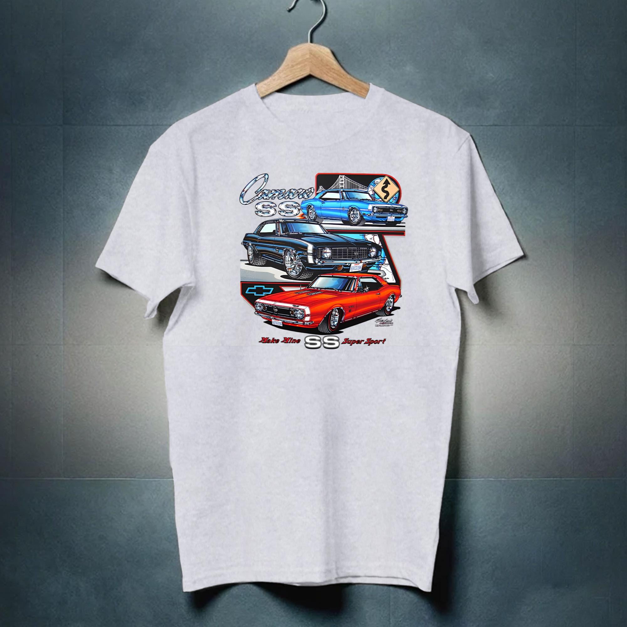 Classic Muscle Car Graphic Tee, Z28 RS Chevy Shirt - Walmart.com