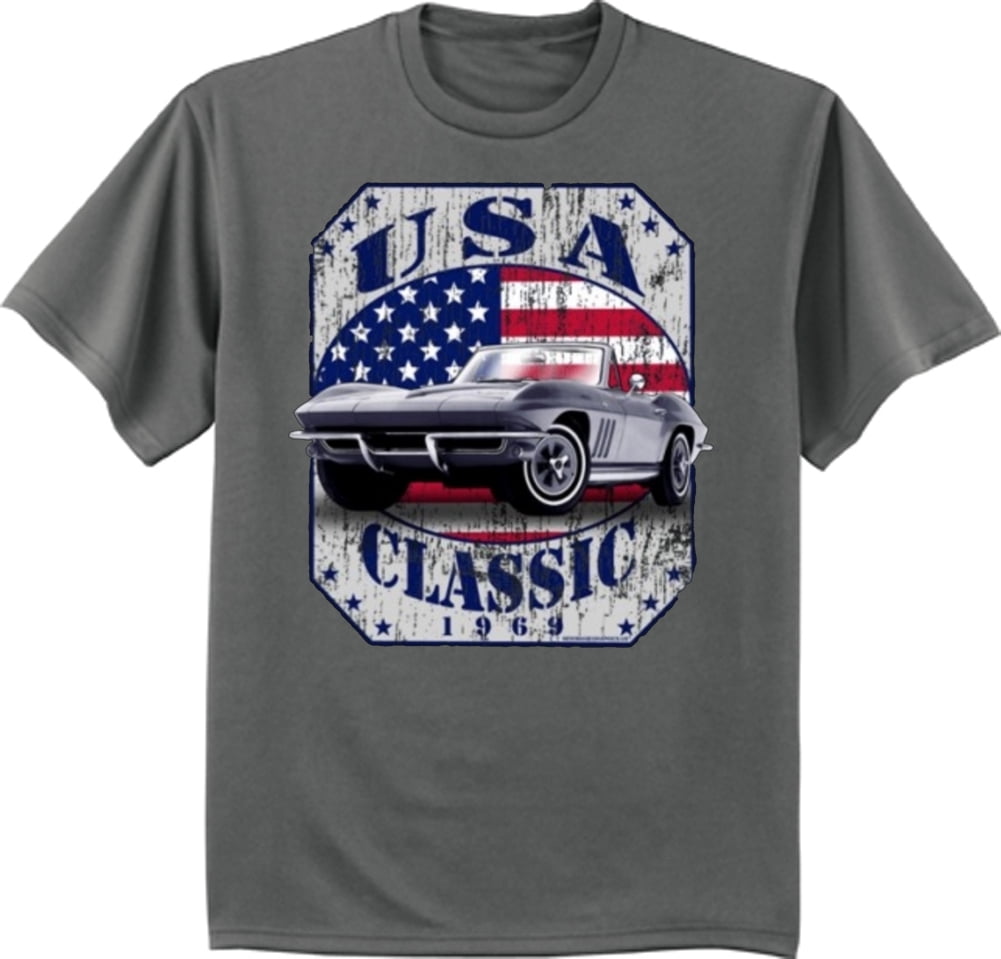 Classic Muscle Car Shirt American Flag Dad Gifts - Walmart.com