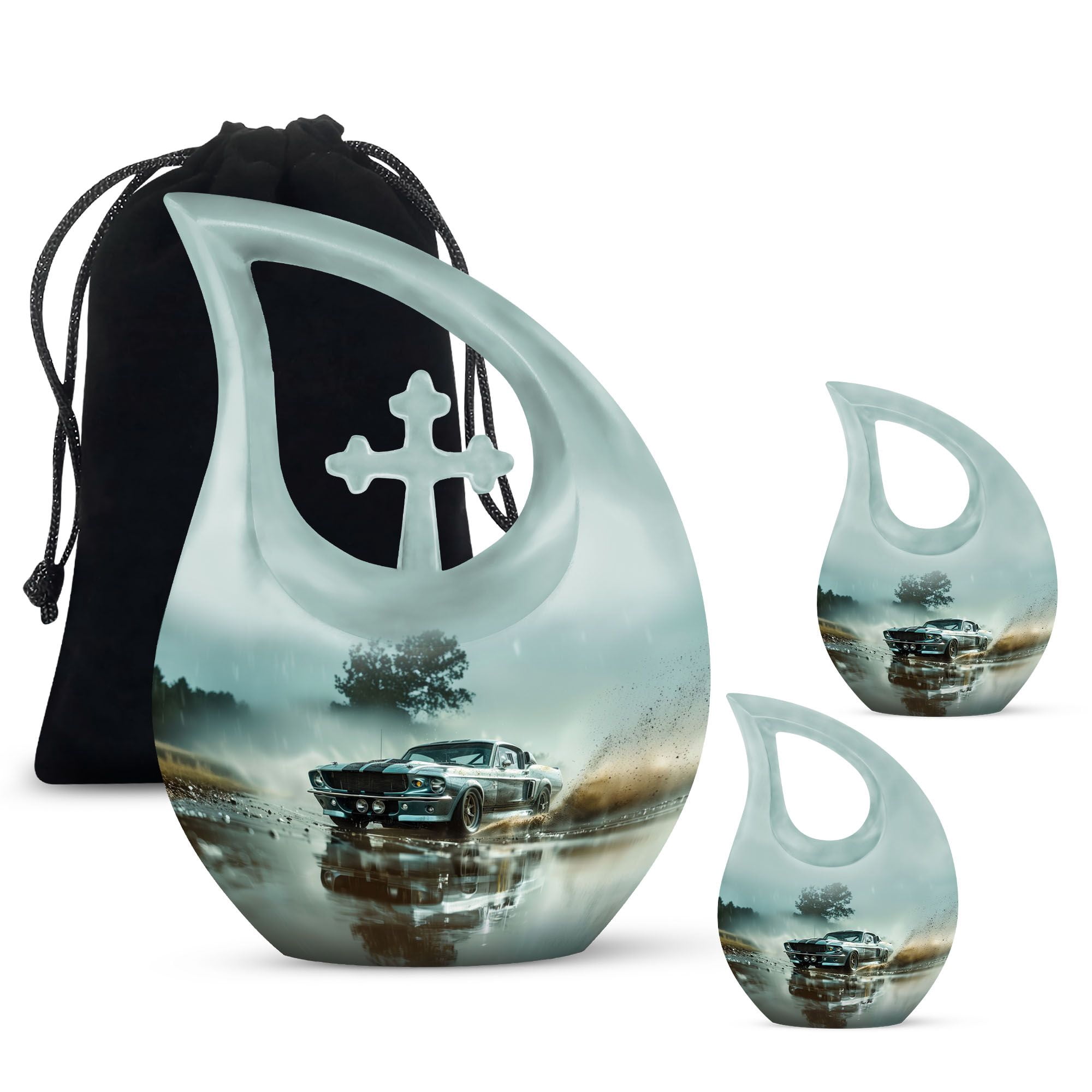 Classic Muscle In The Rain Urn - Mini Urns For Human Ashes - Urns For ...