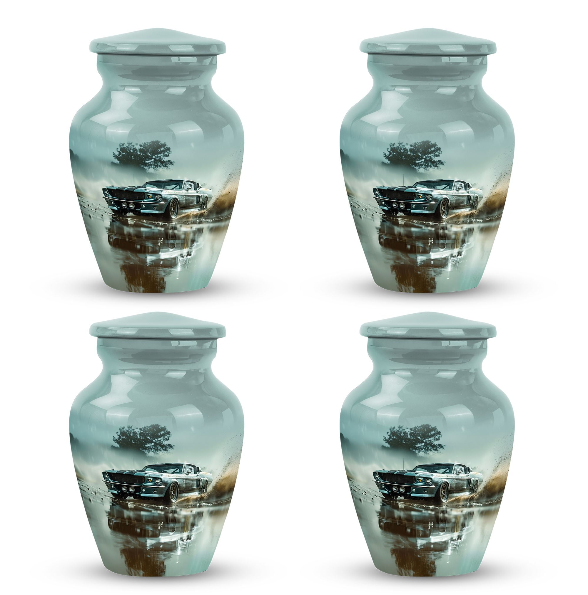 Classic Muscle in Rain - Funeral Urns For Women - Small Memorial Urn ...
