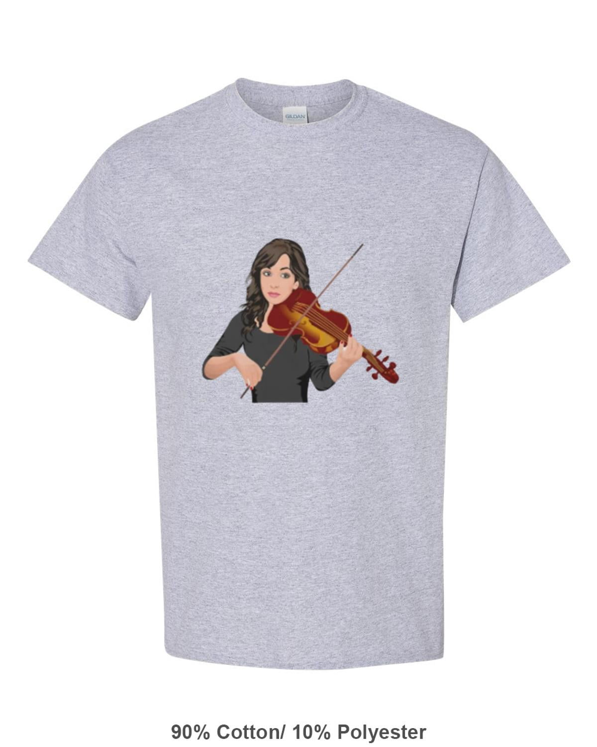 Classic Music Illustration with Instruments T-Shirt, for men & women ...