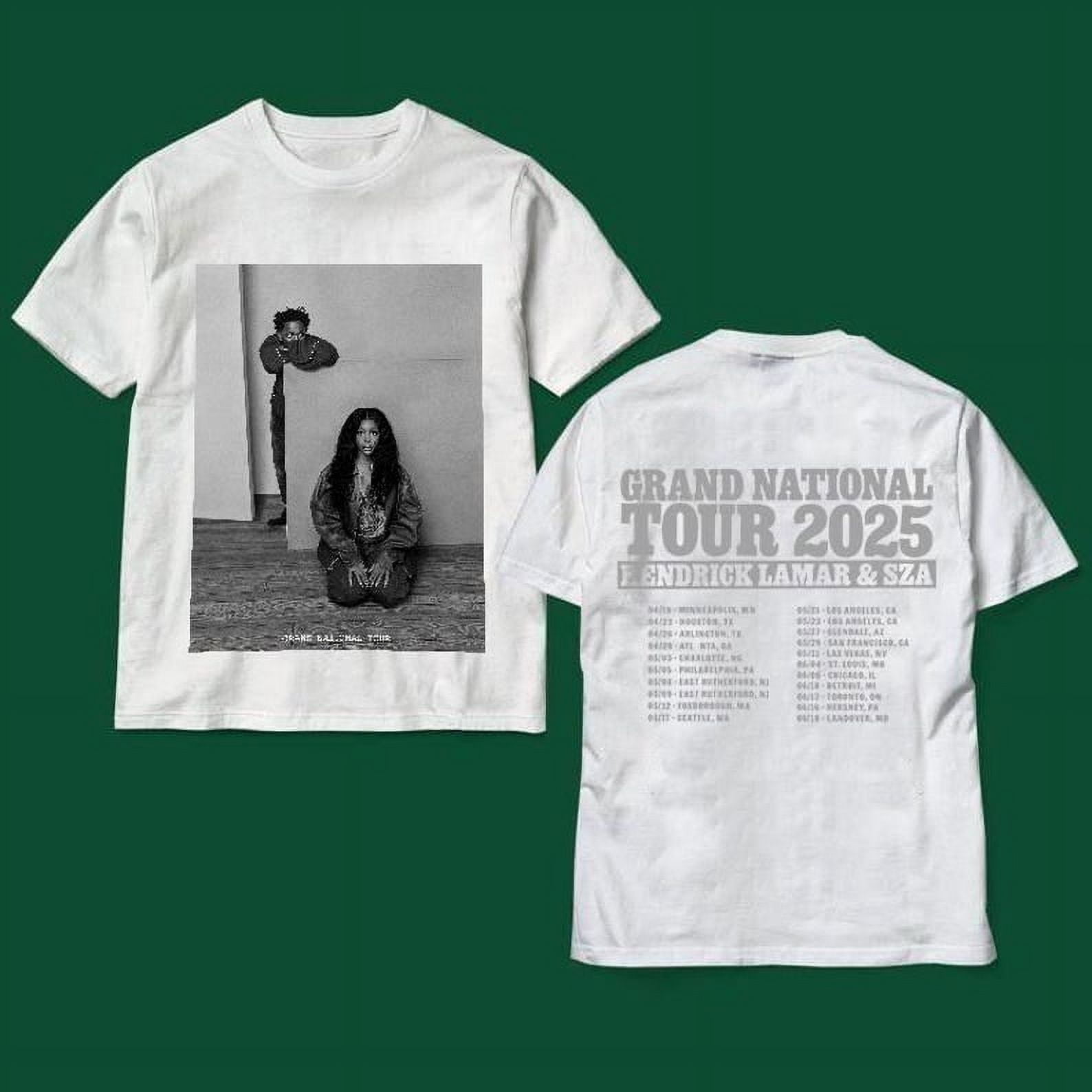 Classic Music Inspired Graphic Tee, Soft Cotton Double-Sided Streetwear ...