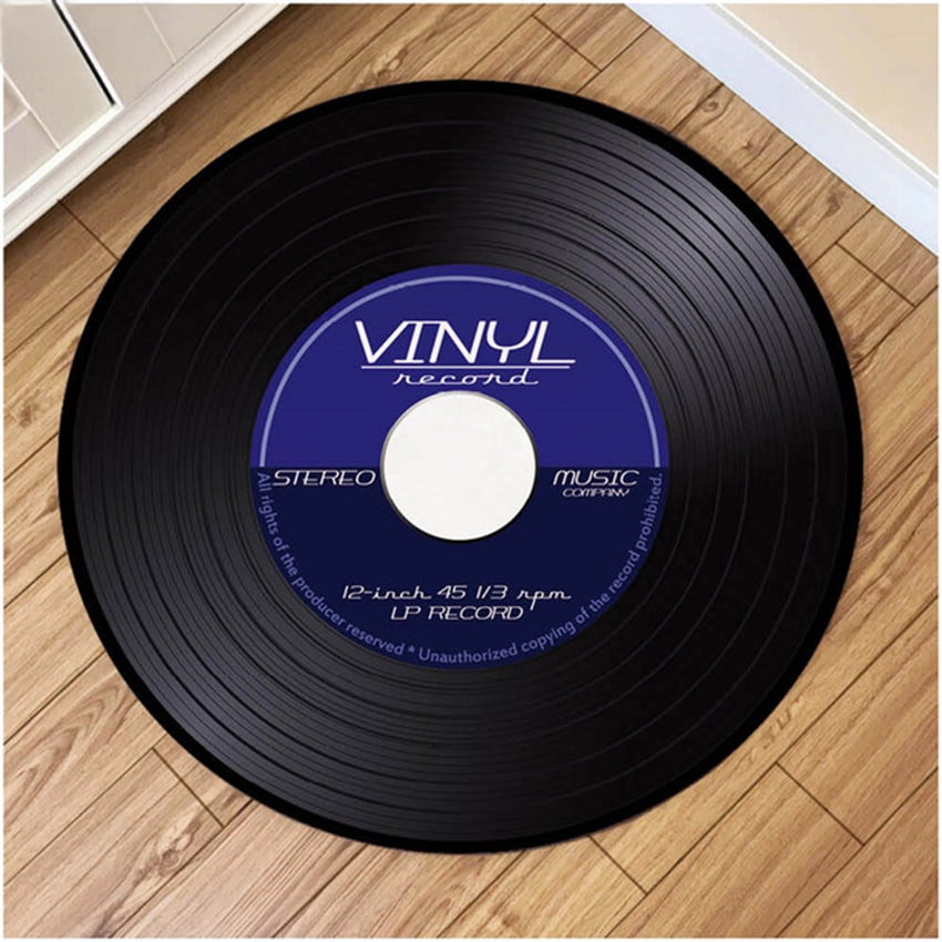 Classic Music Vinyl Round Carpet for Living Room Decor Bedroom Sofa ...