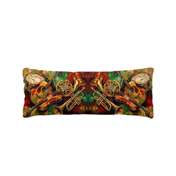 Classic Musical Instrument Body Pillow Cover 20 x 54 Inch Decorative ...