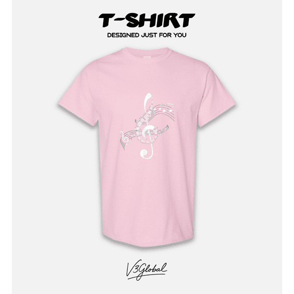 Classic Musical Sheet Music With Clef Graphic For a Musician's Unisex T ...