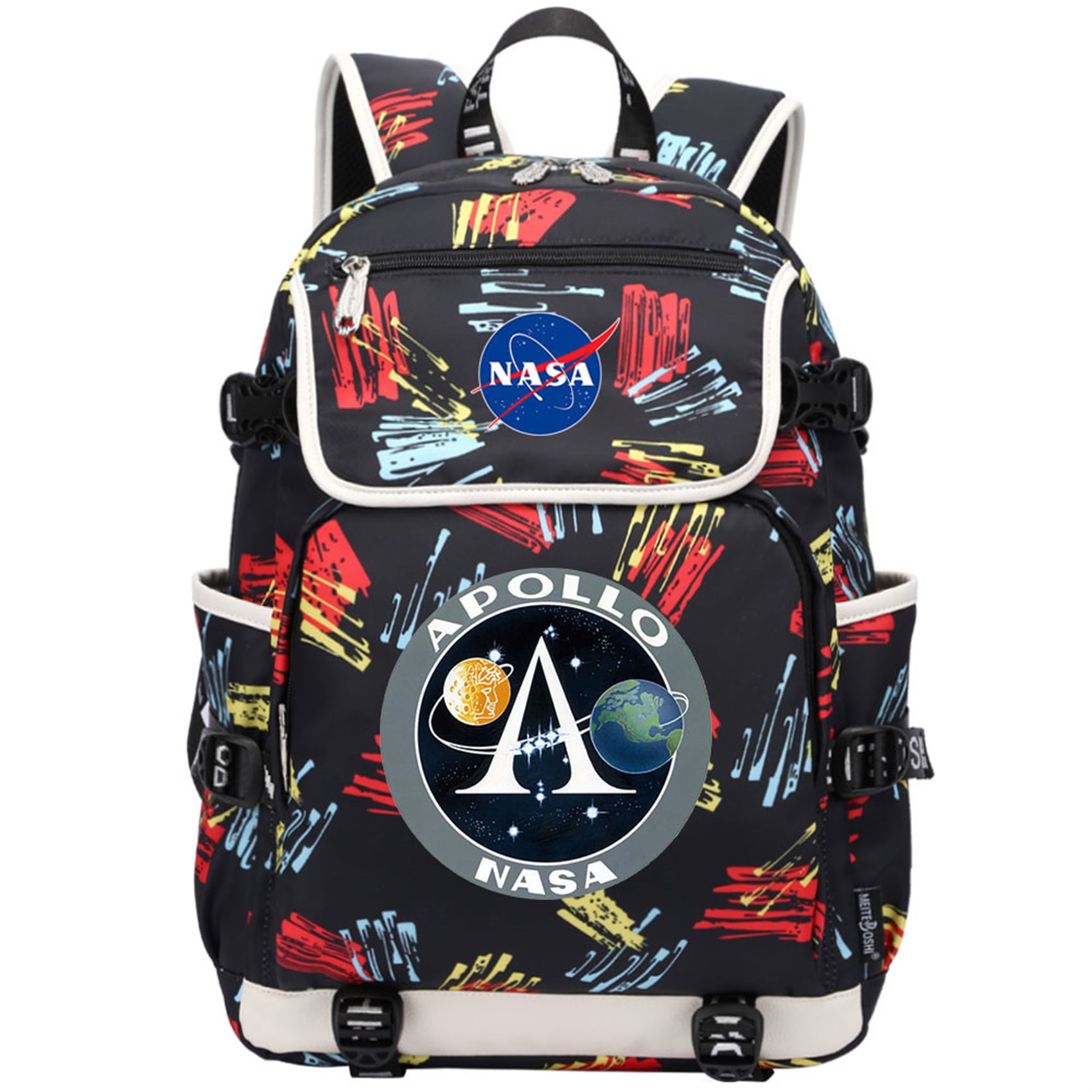 Classic NASA Backpack Lightweight Teen Knapsack Large Daypack,Student ...