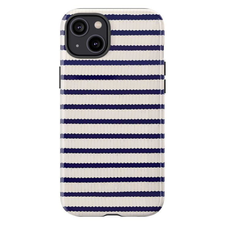 Classic Nautical Stripe Phone Case, Preppy Sailor Design Protective ...
