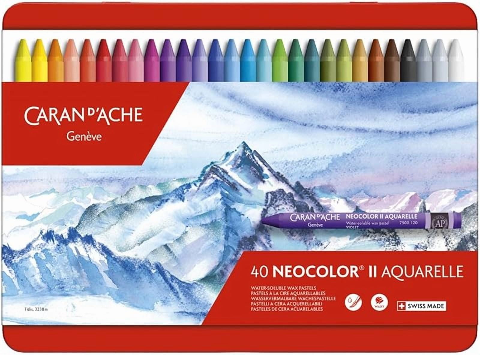 Classic Neocolor II AQUARELLE Water-Soluble Pastels, 40 Colors ...