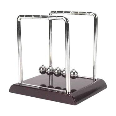 US 1-2 Pack Newtons Cradle Pendulum Motion Desk Swinging Kinetic Balls ...